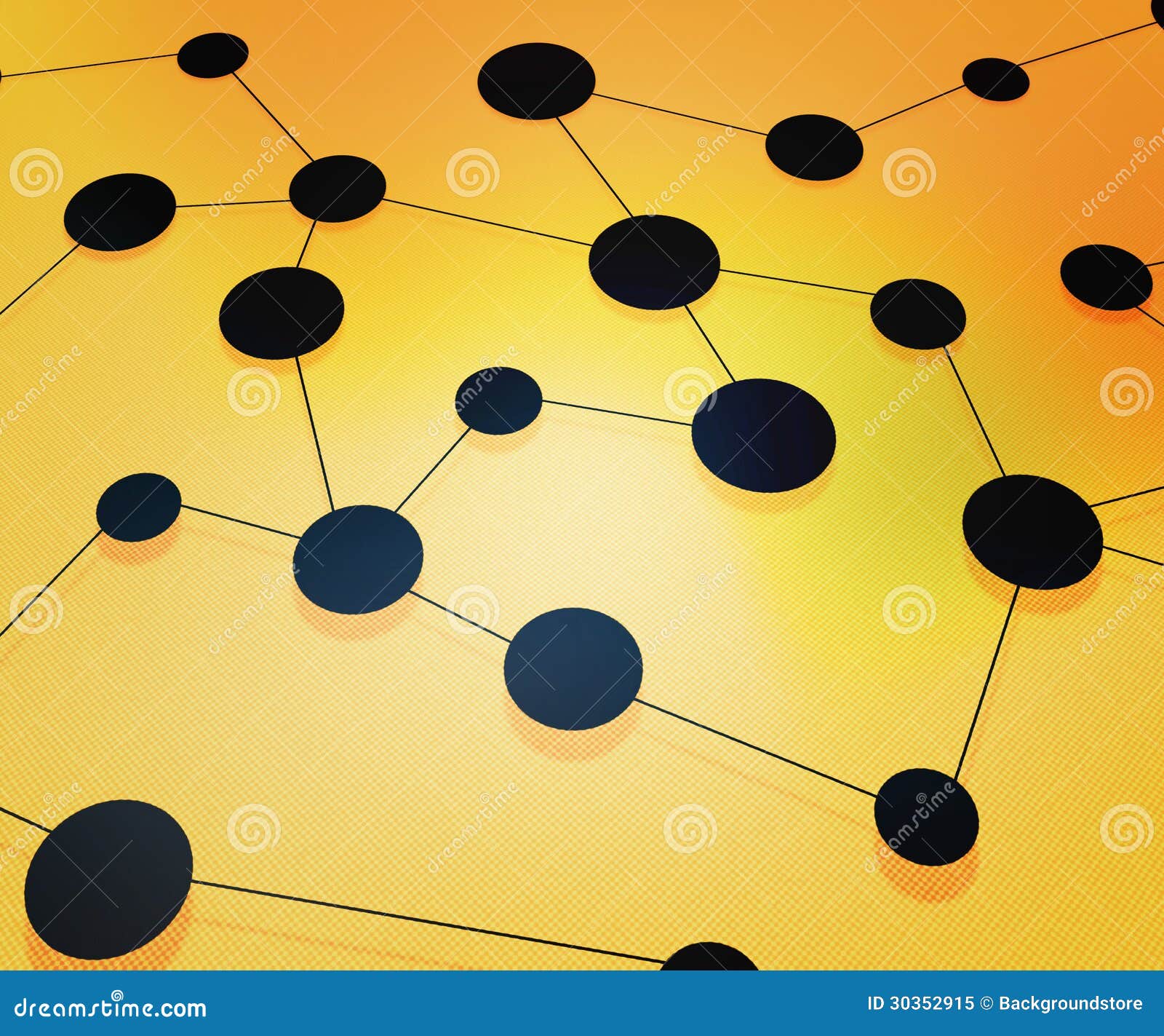 Yellow Network Background stock illustration. Illustration of global ...