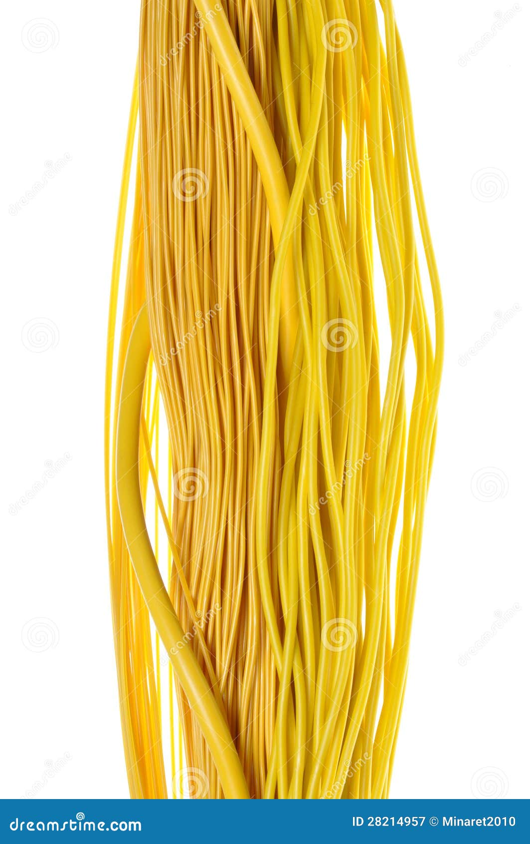 Yellow network cables stock image. Image of electronics - 28214957
