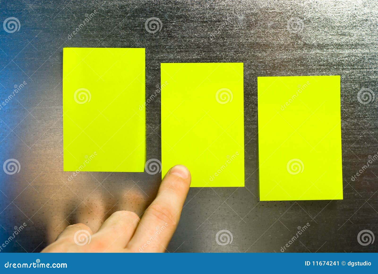 Yellow note stock image. Image of folio, post, door, message - 11674241