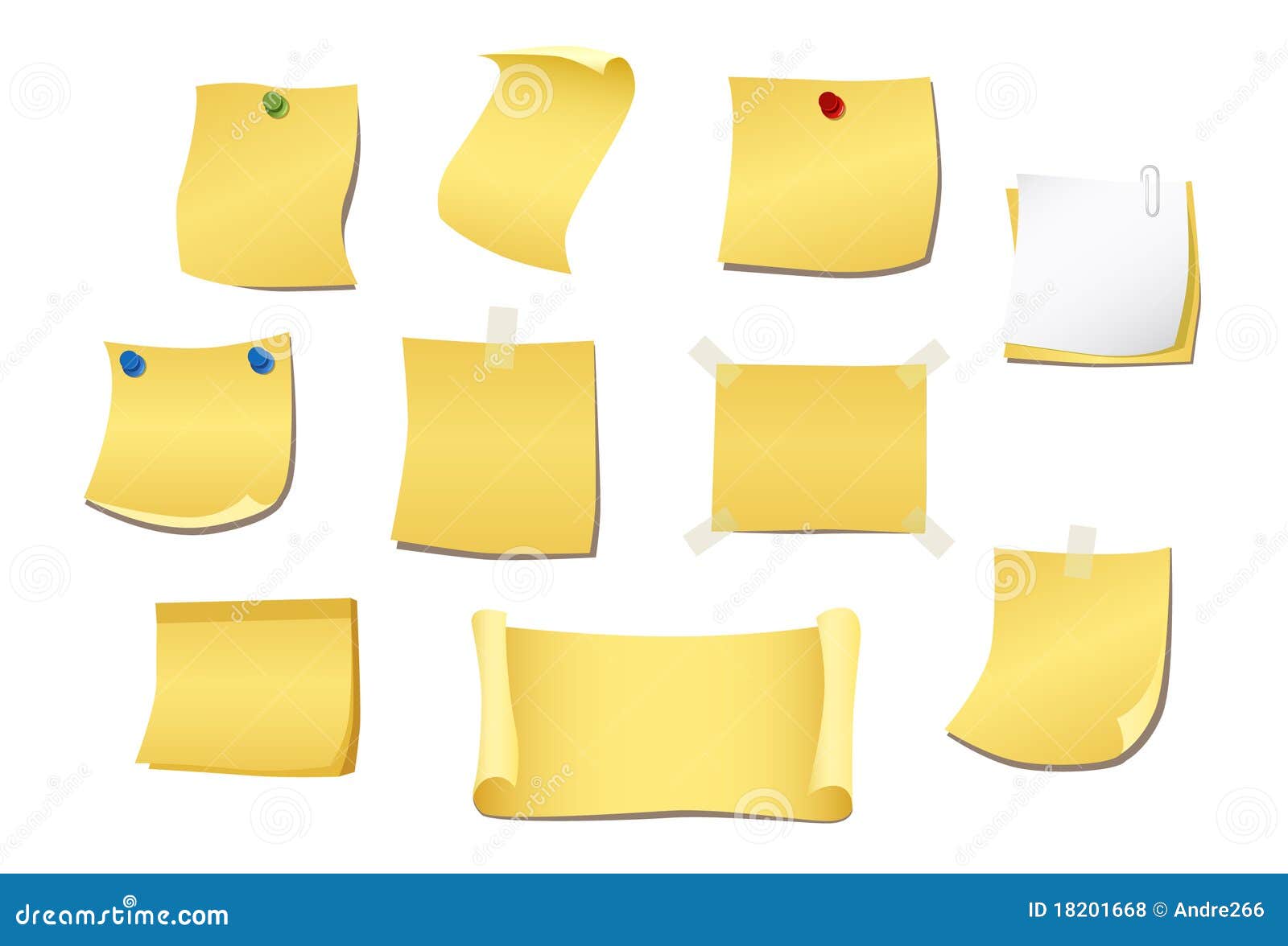 Yellow Note stock vector. Illustration of yellow, icon - 18201668