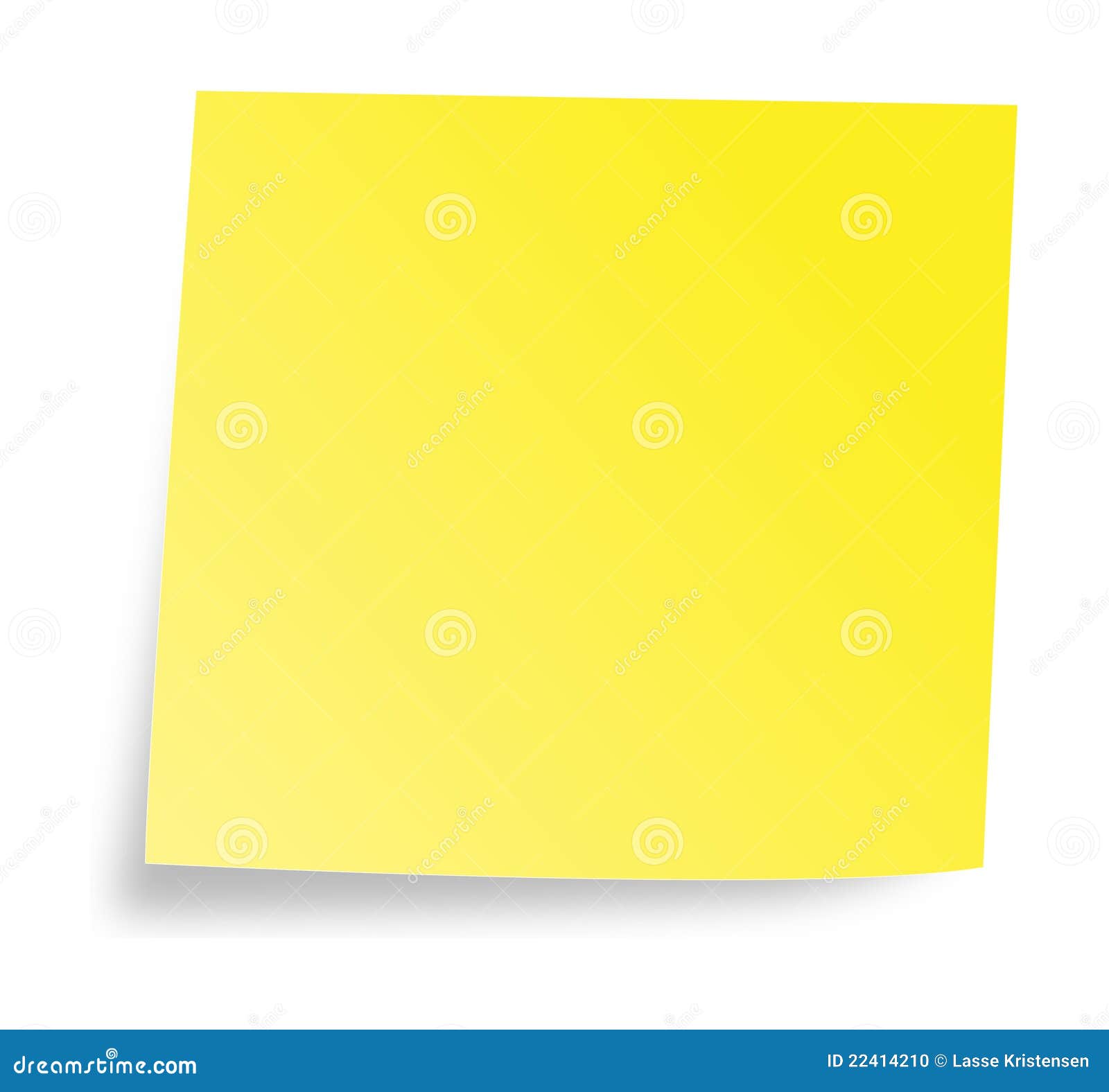 Yellow note stock illustration. Illustration of clip - 22414210