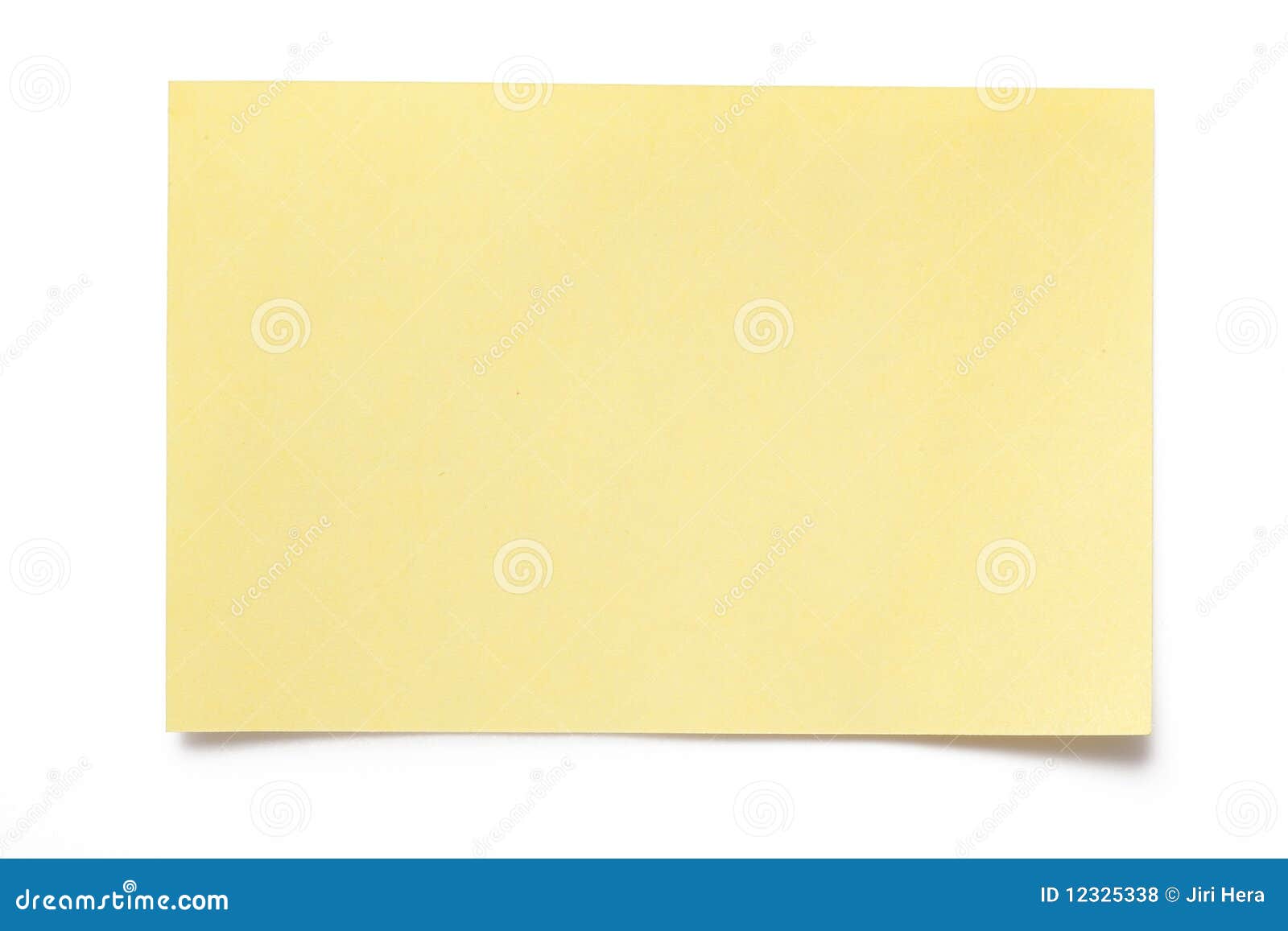 Yellow note paper stock photo. Image of isolated, business - 12325338