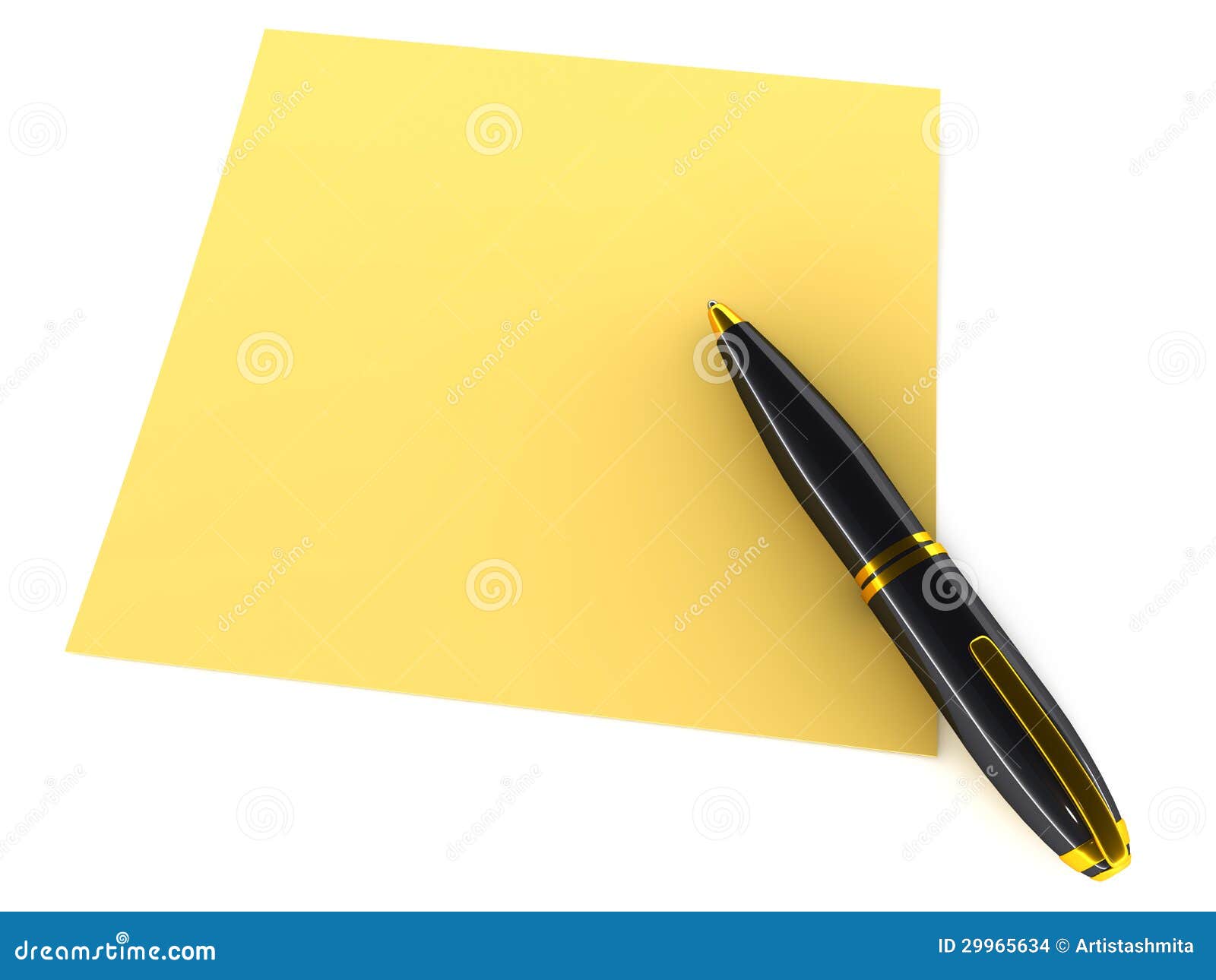 Note pen stock illustration. Illustration of paper, note - 29965634