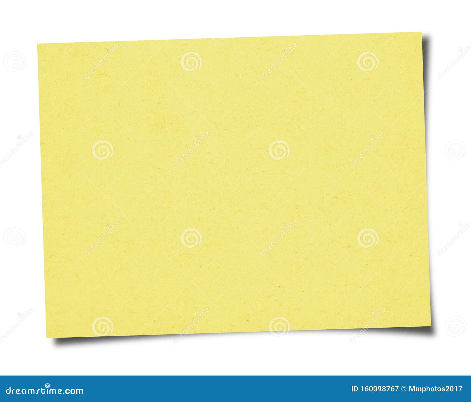 Yellow note paper stock image. Image of memo, remember - 160098767