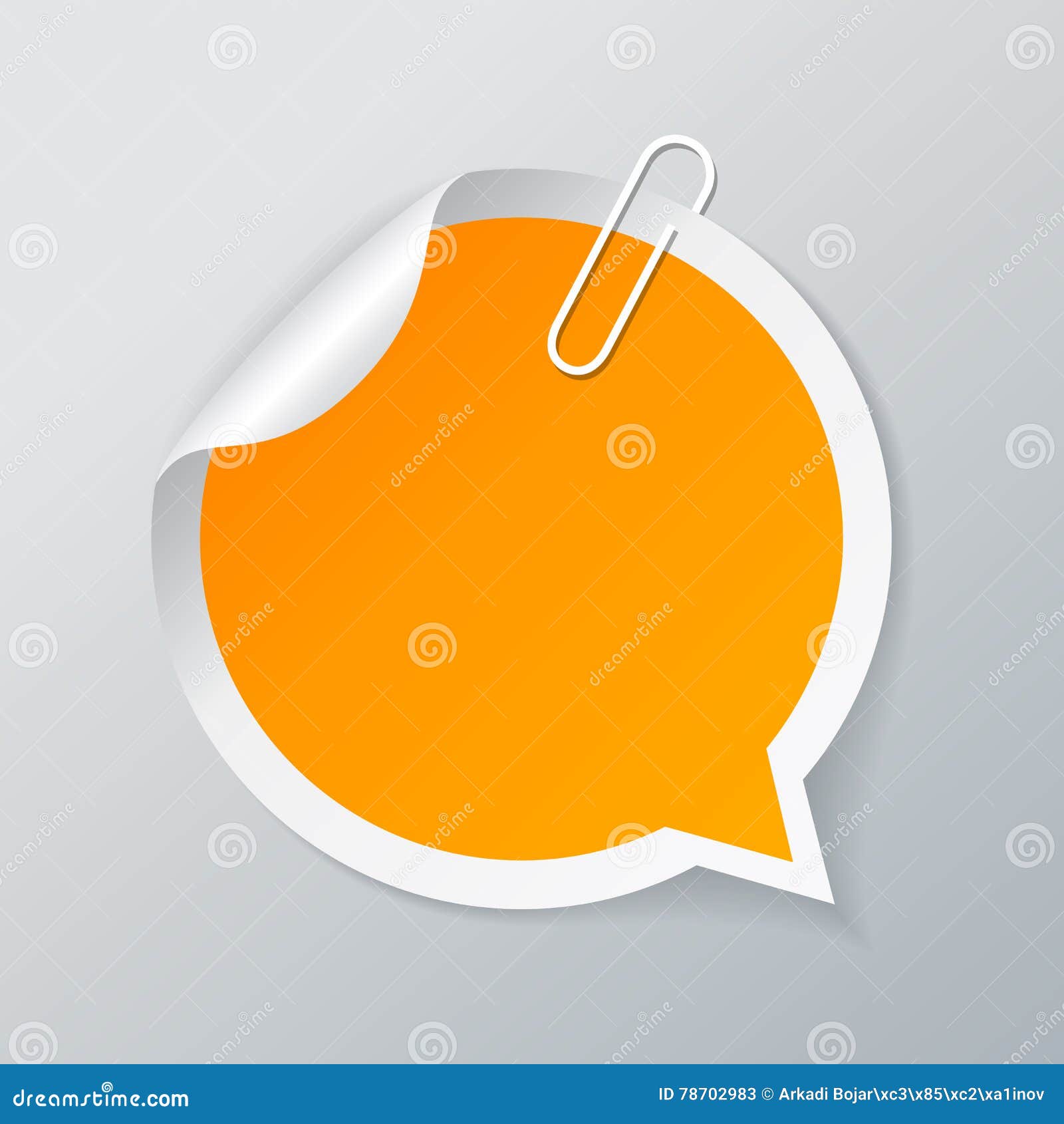 Yellow note paper stock vector. Illustration of arrow - 78702983