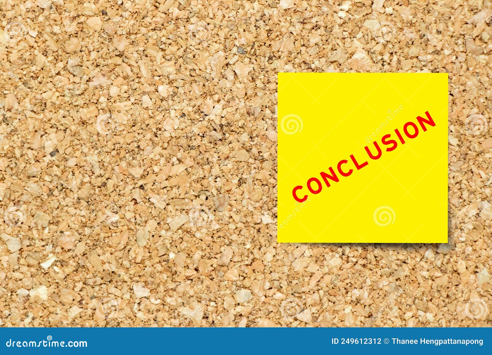 The Word Conclusion Appearing Behind Torn Brown Paper Royalty-Free ...