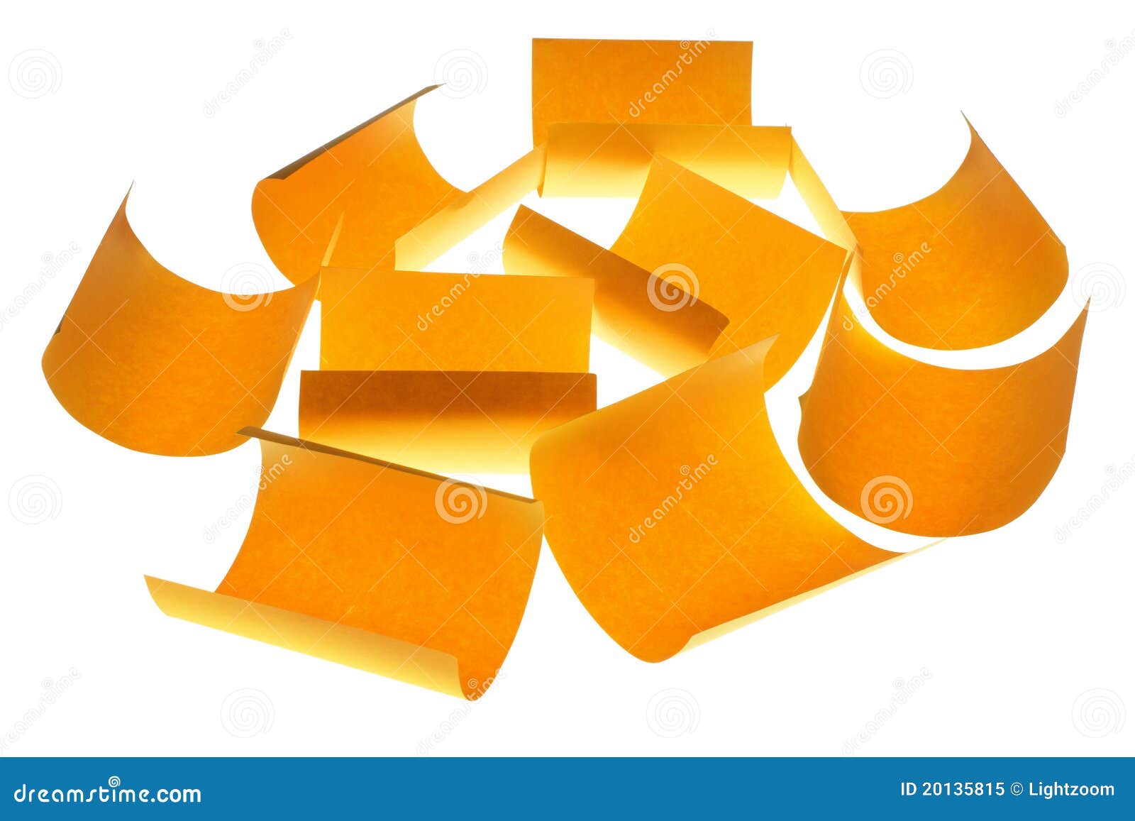 Yellow Note Papers stock image. Image of craft, shot - 20135815