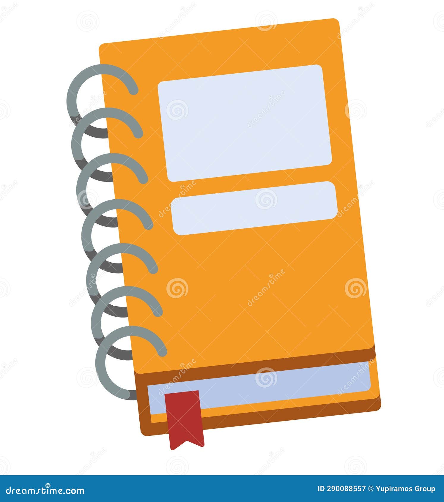 Yellow notebook design stock vector. Illustration of isolated - 290088557