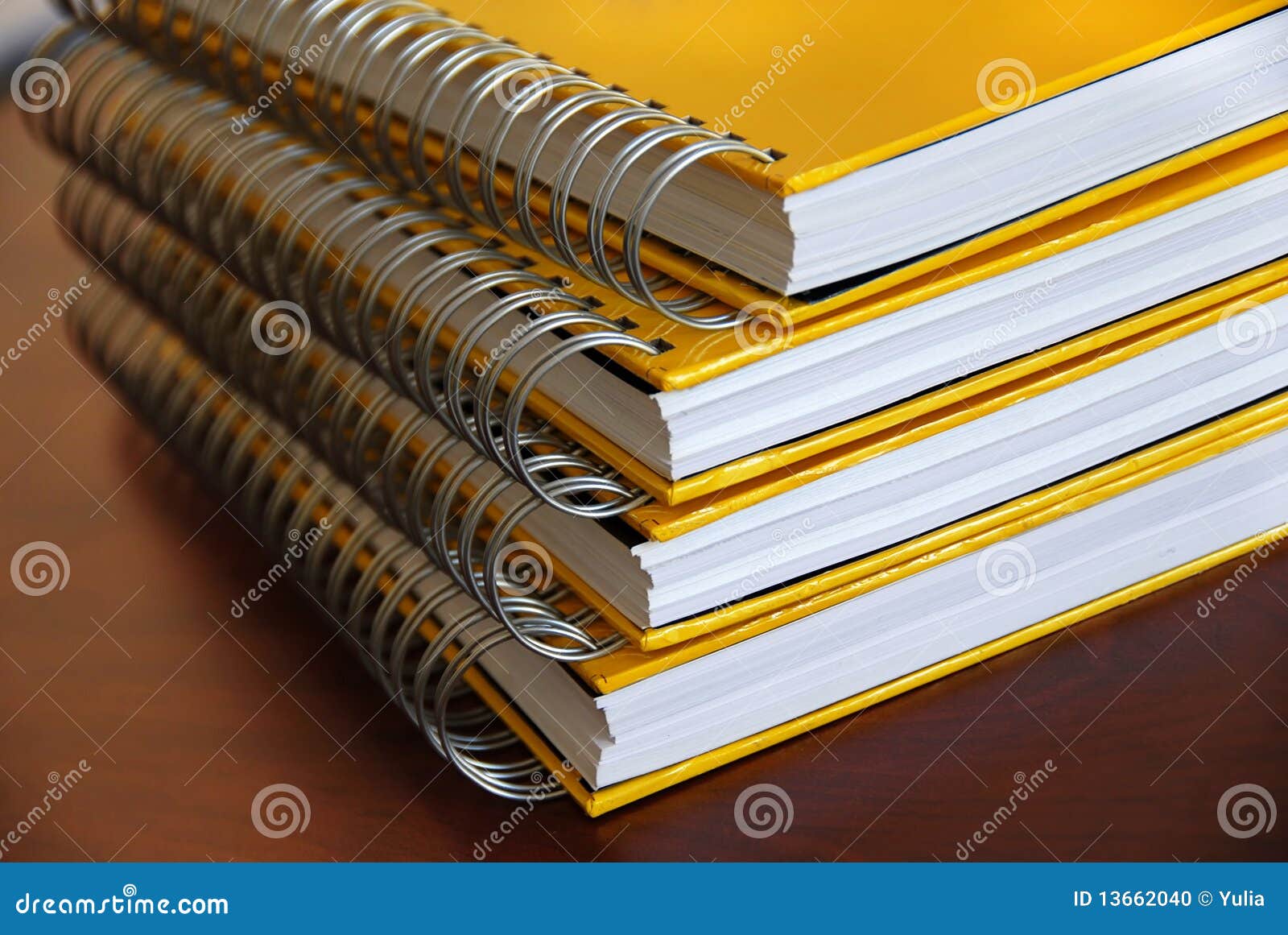 Yellow notebooks stack stock photo. Image of catalog - 13662040