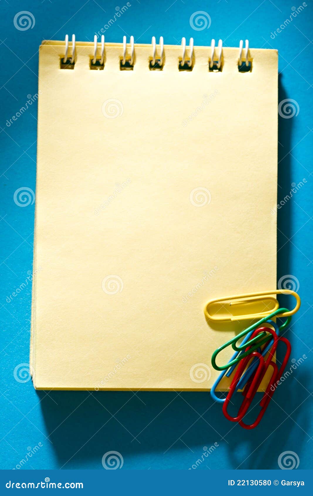 Yellow notepad stock photo. Image of office, sheet, business - 22130580