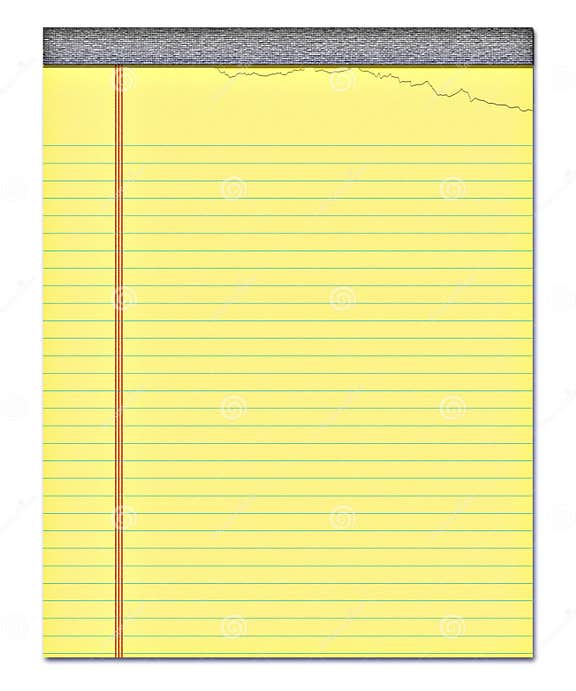Yellow notepad note paper stock vector. Illustration of blue - 3049810