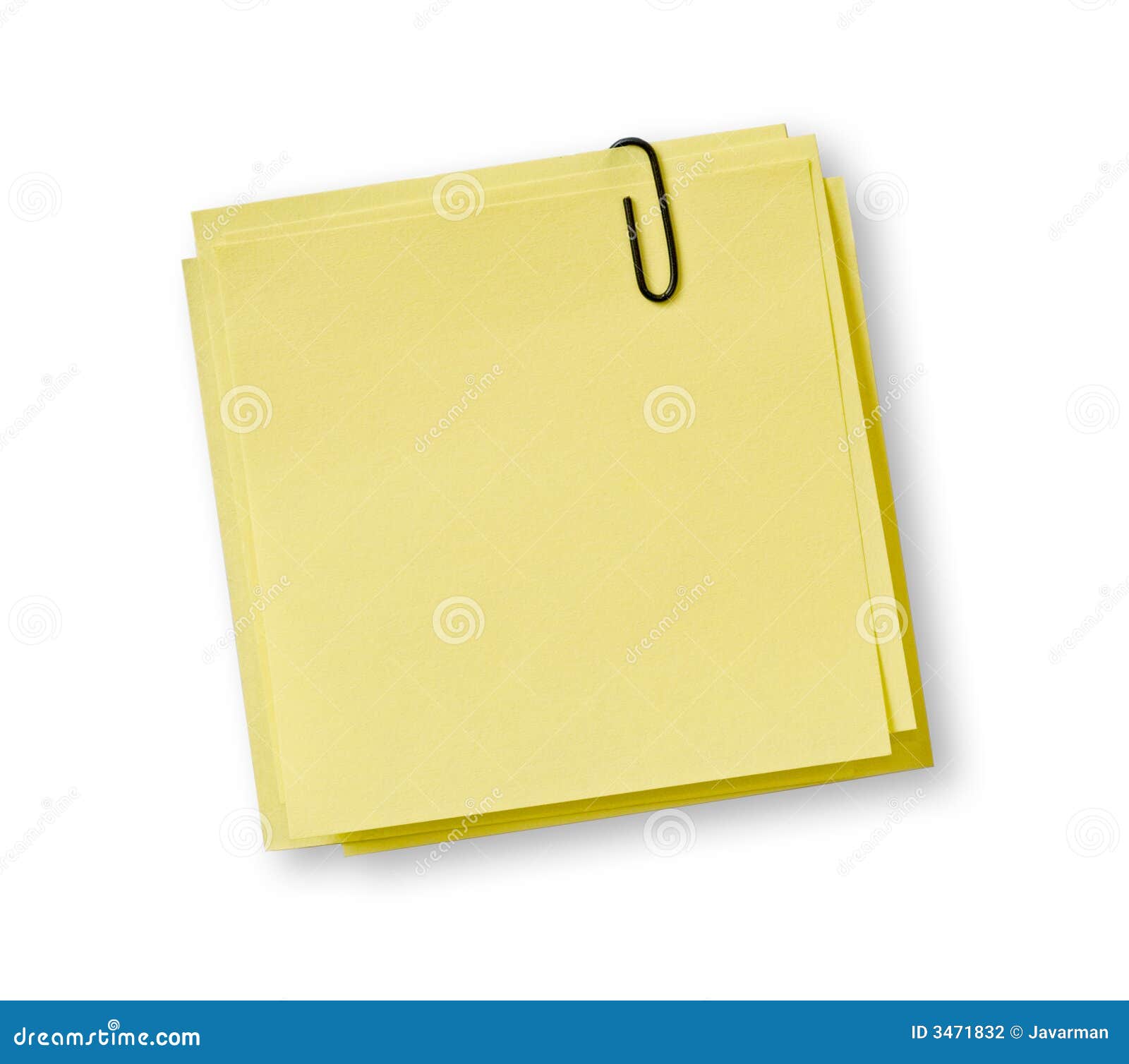 Yellow notes stock photo. Image of sticky, empty, message - 3471832