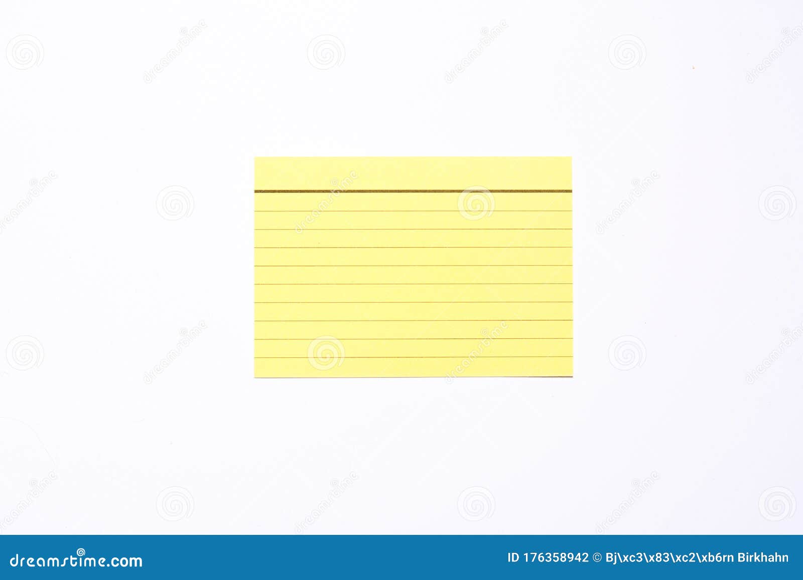 Yellow Notes Sheet on White Background Stock Photo - Image of board ...