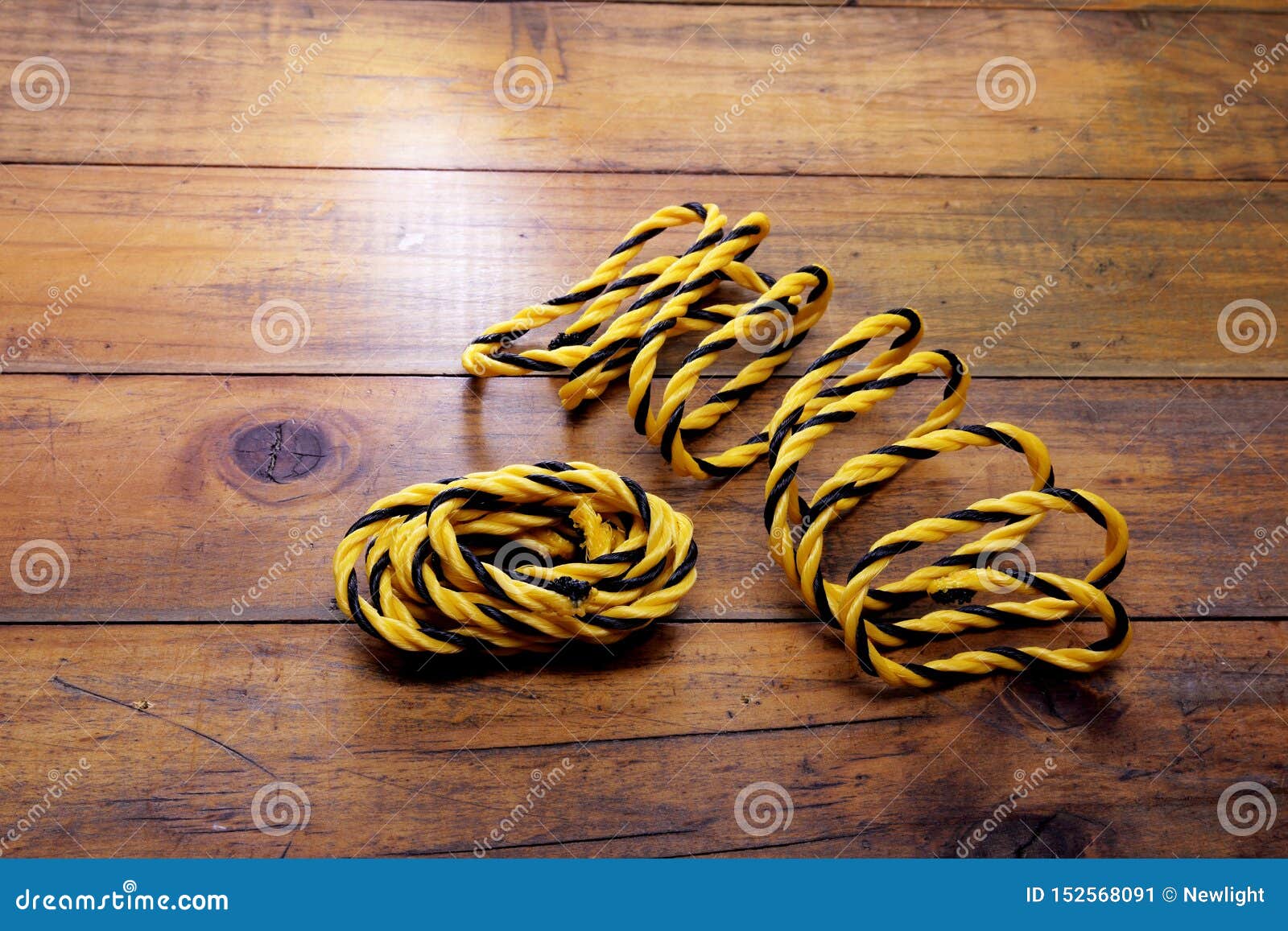 Yellow Nylon Ropes stock image. Image of coil, twine - 152568091