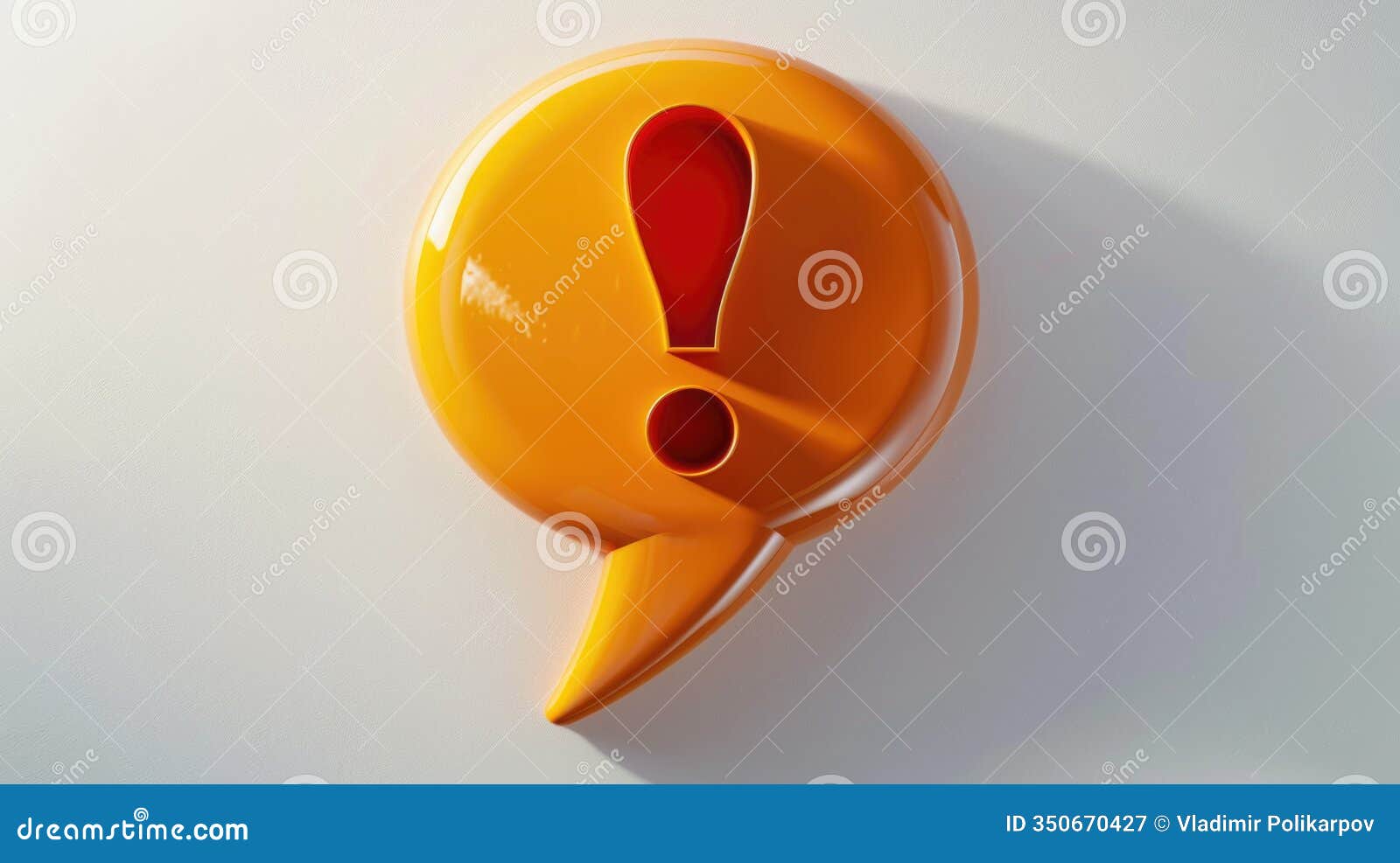 A Yellow Object with a Question Mark Symbol Stock Image - Image of ...