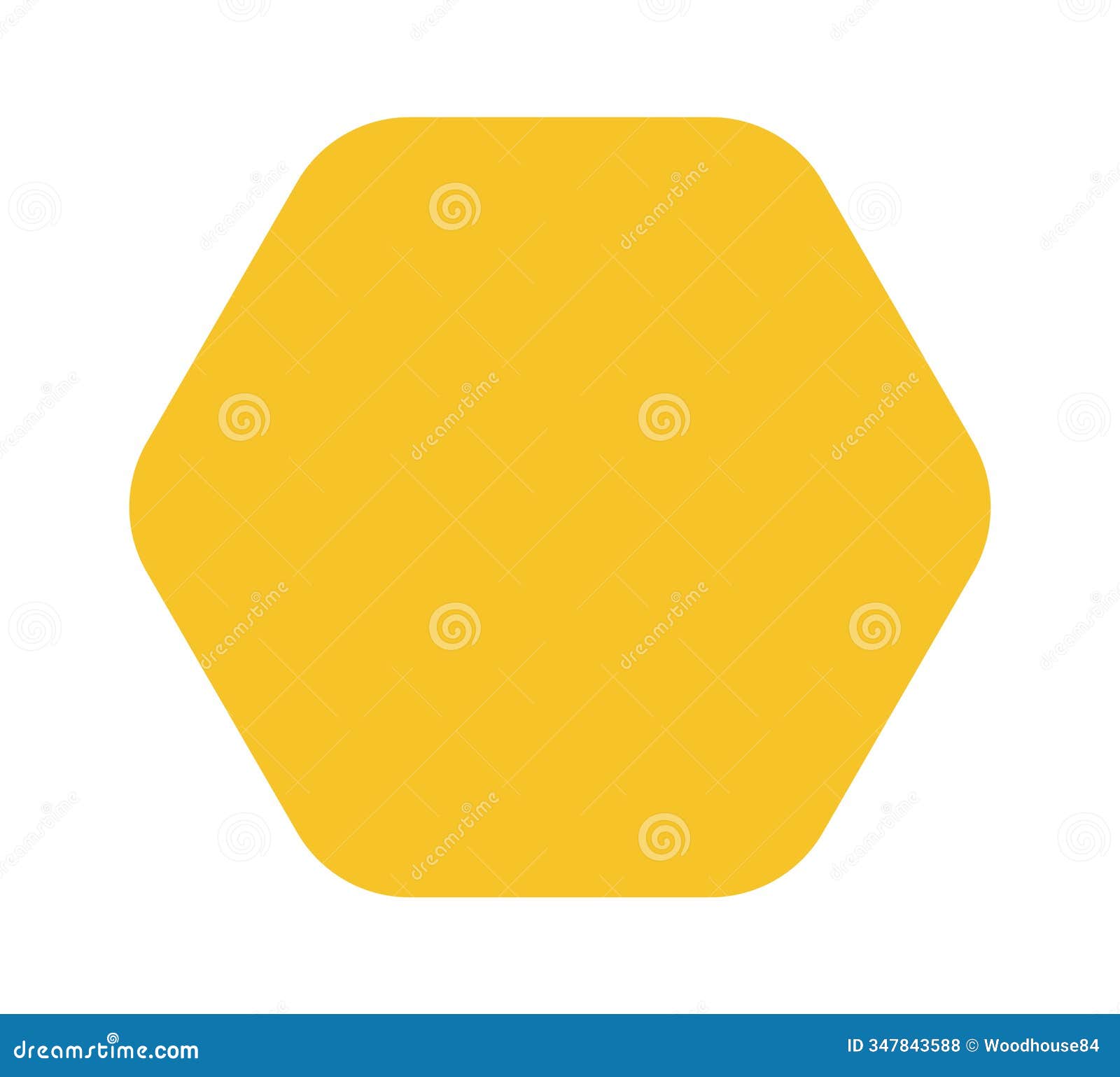 Yellow Octagon Basic Geometry Shape Stock Illustration - Illustration ...