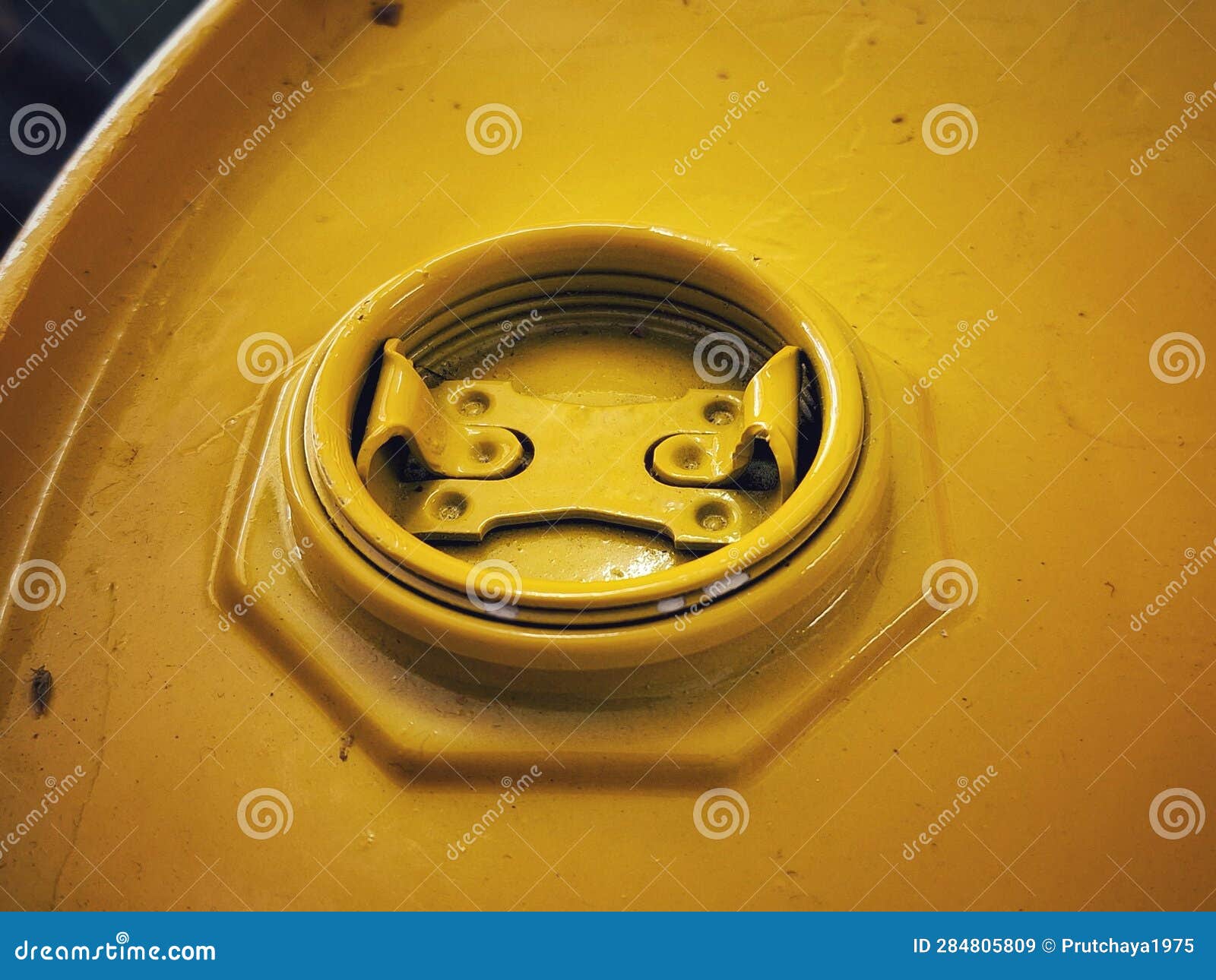 Yellow Oil Gallon Barrel for Background Stock Image - Image of ...