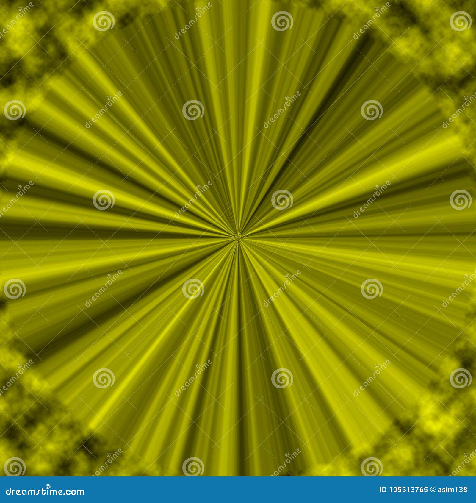 Yellow Optical Abstract Modern Background with Rays Stock Illustration ...