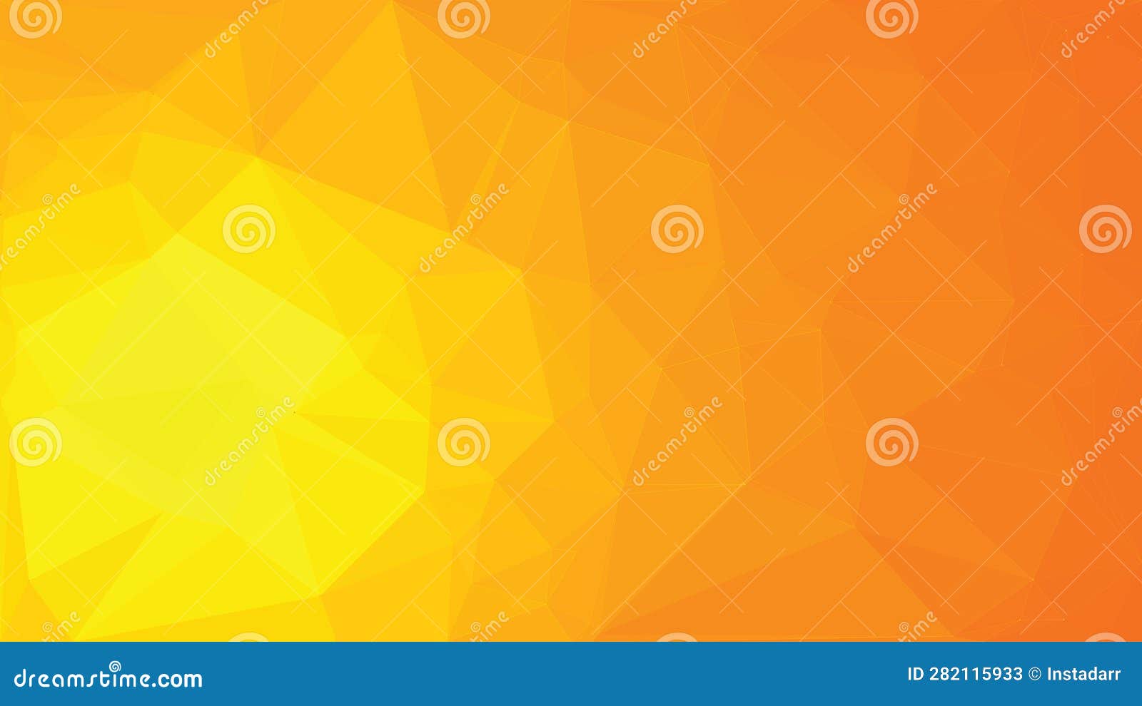 Yellow Orange Abstract Triangle Low Poly Pattern with Same Tone Line ...