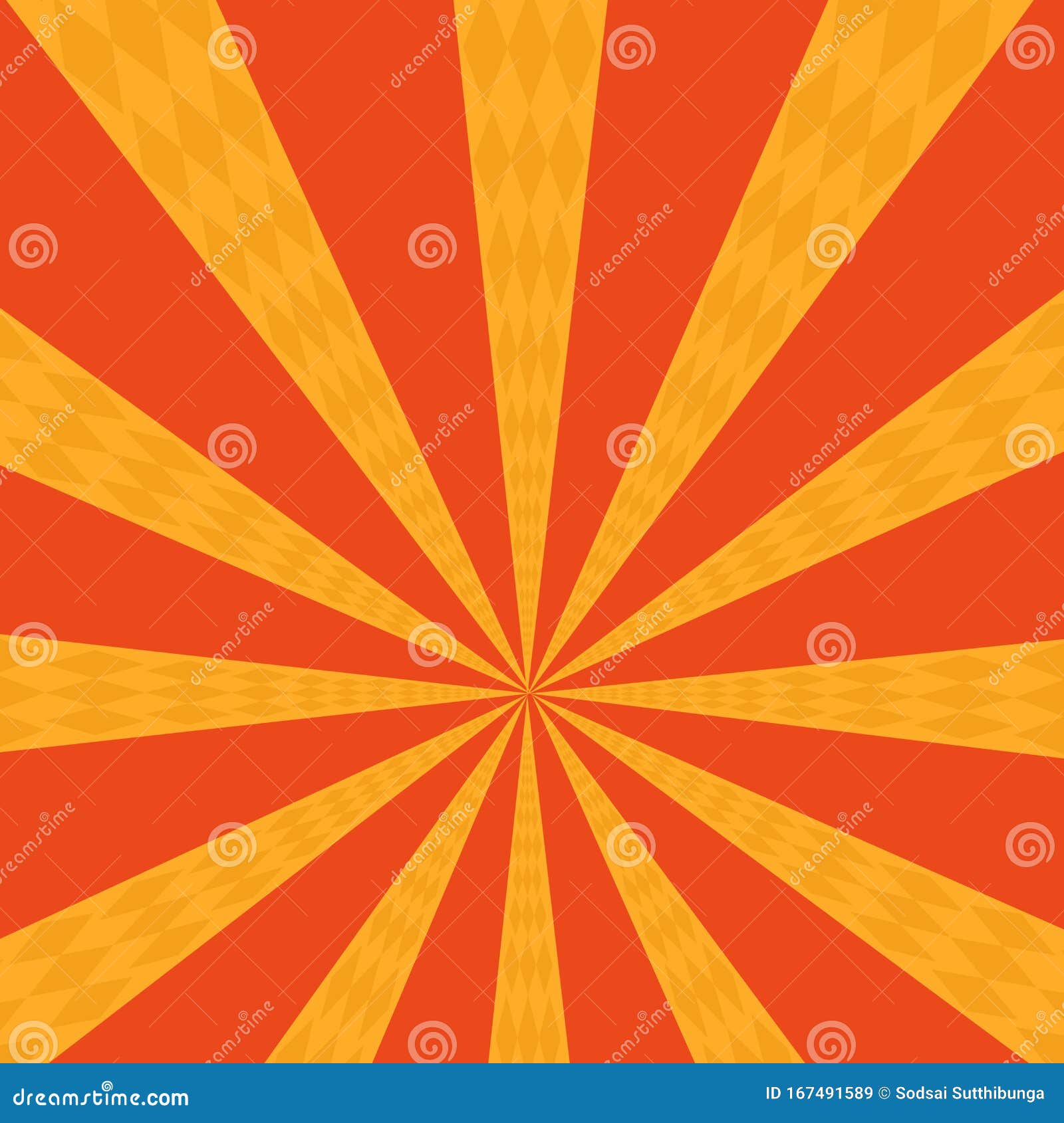 Yellow and Orange Burst Backgraound Pattern Vector Illustration ...