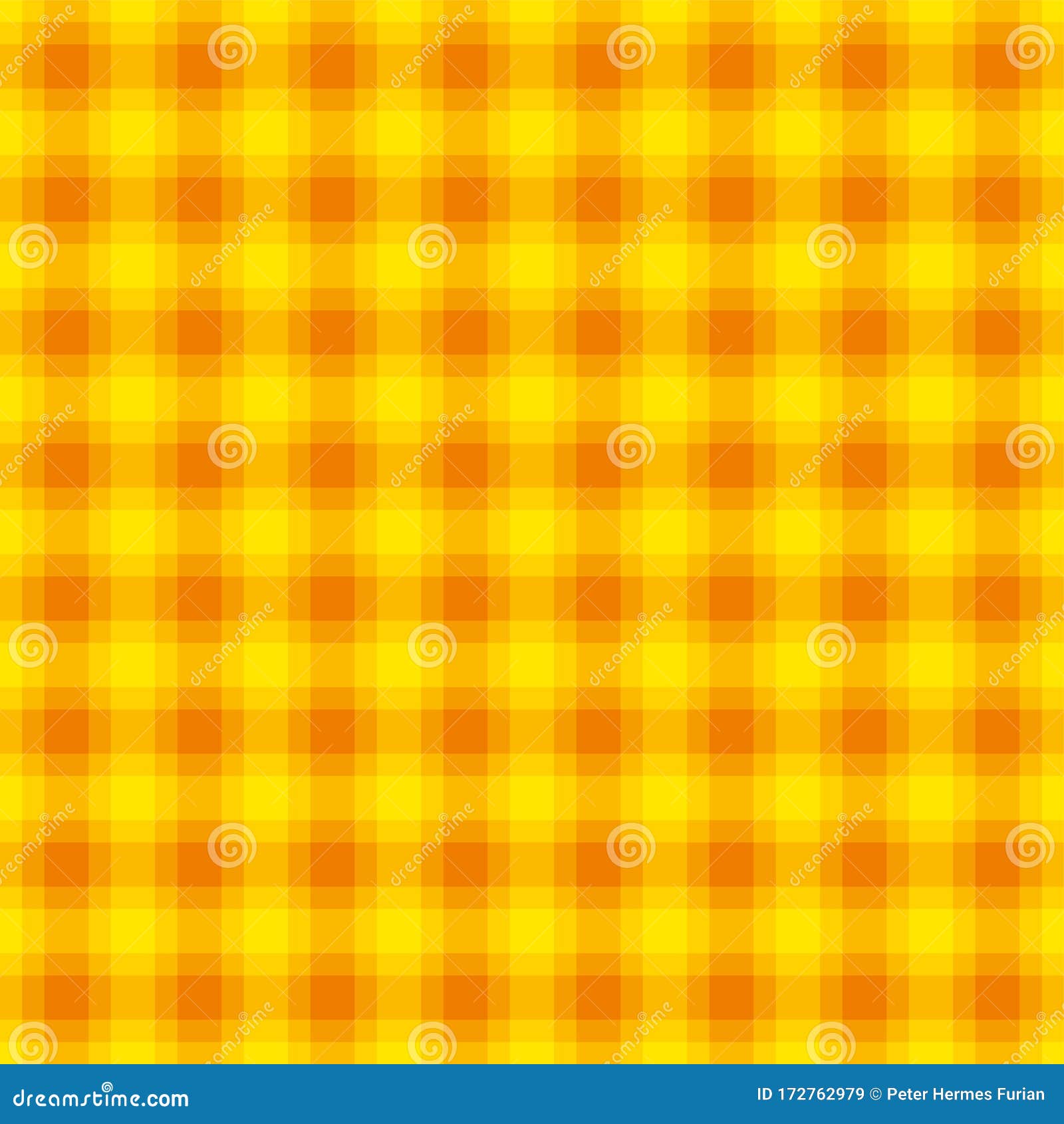 Yellow and Orange Check Pattern, Square Seamless Tile Stock Vector ...