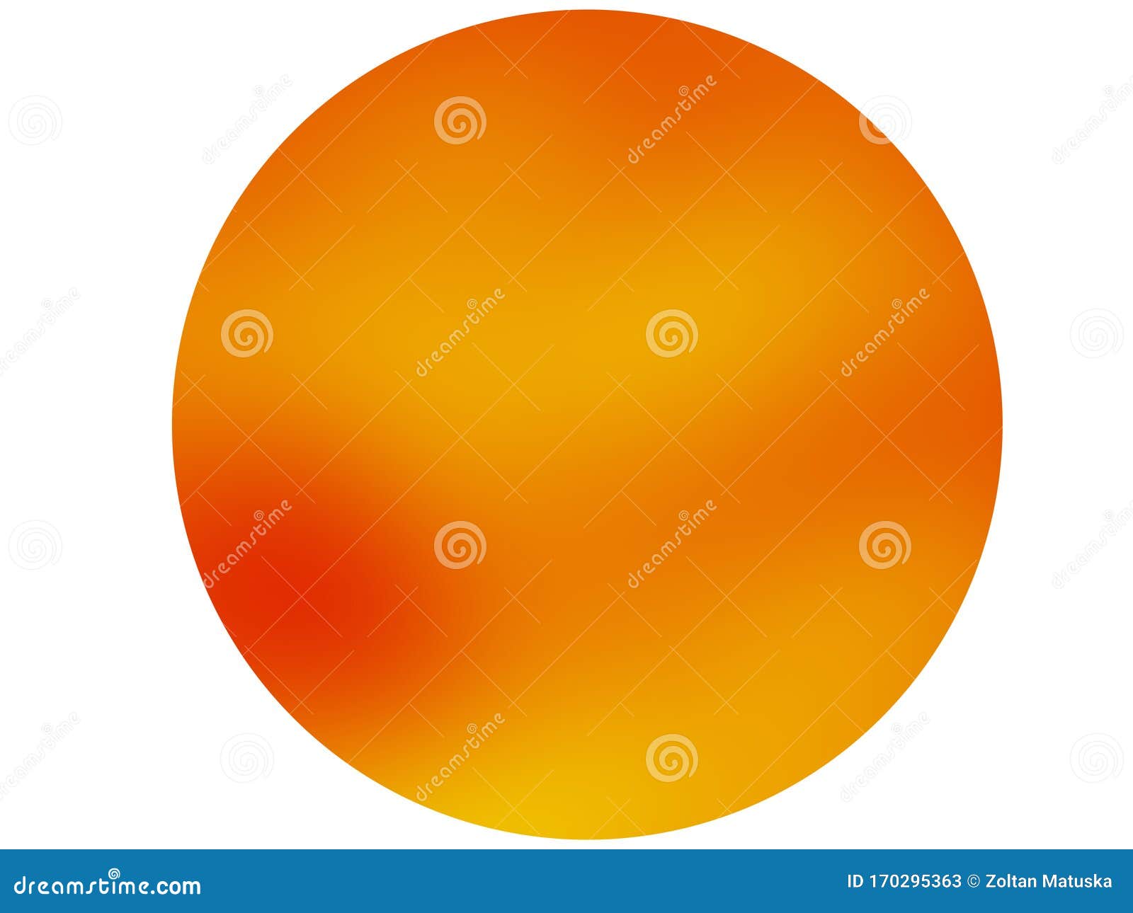 Yellow Orange Color Gradient Web Icon Template, Round Circle Shape ...