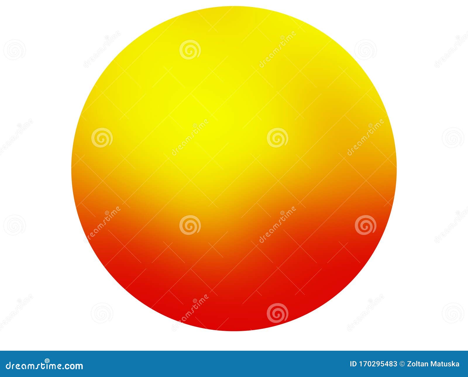 Yellow Orange Color Gradient Web Icon Template, Round Circle Shape ...