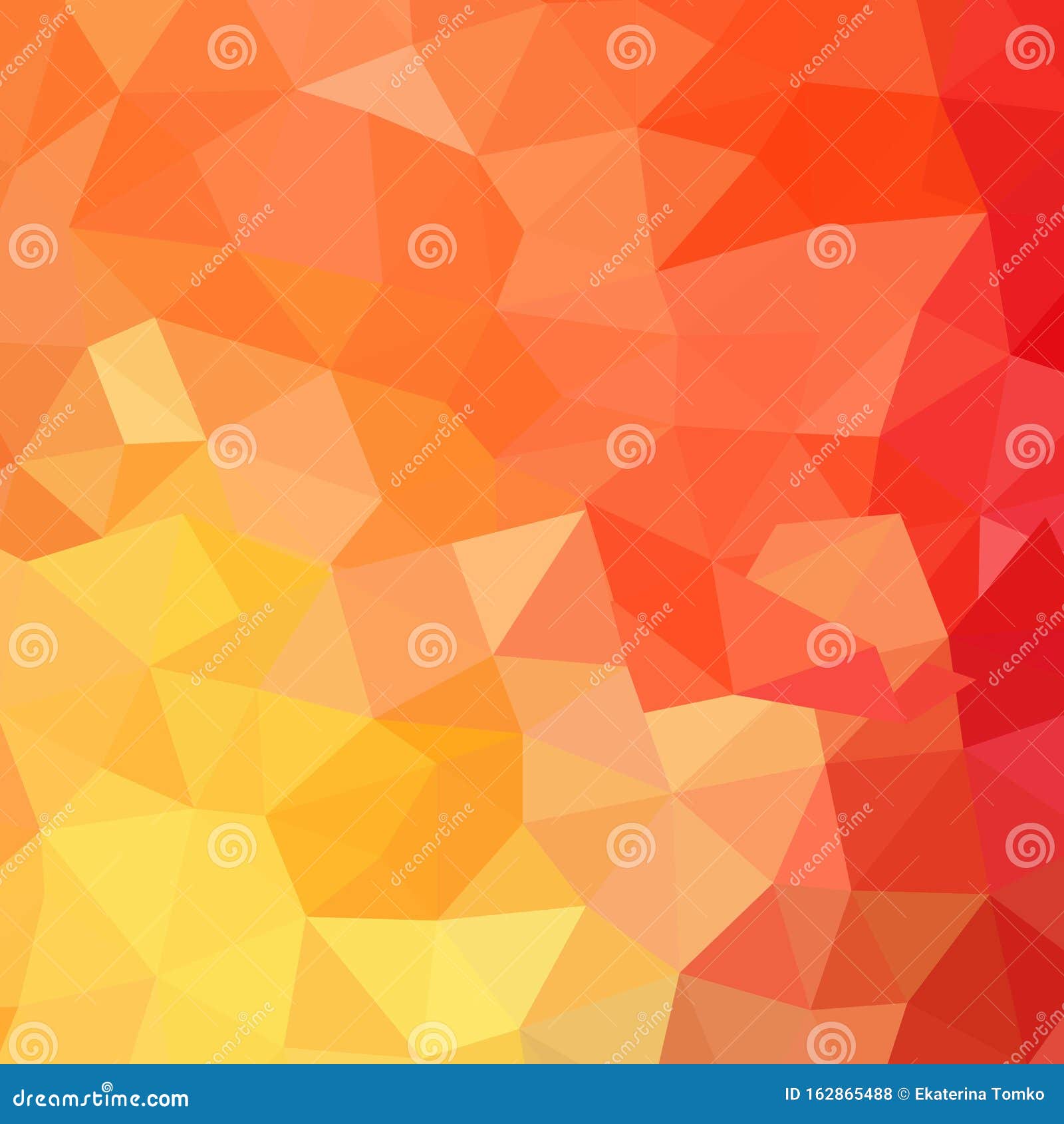 Yellow and Orange Colors. Abstract Vector Background. Triangular ...