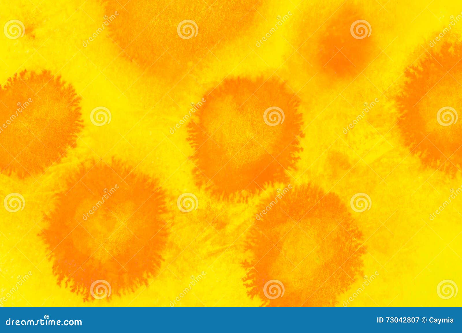 Yellow and Orange, Ink and Pastel Background. Stock Illustration ...