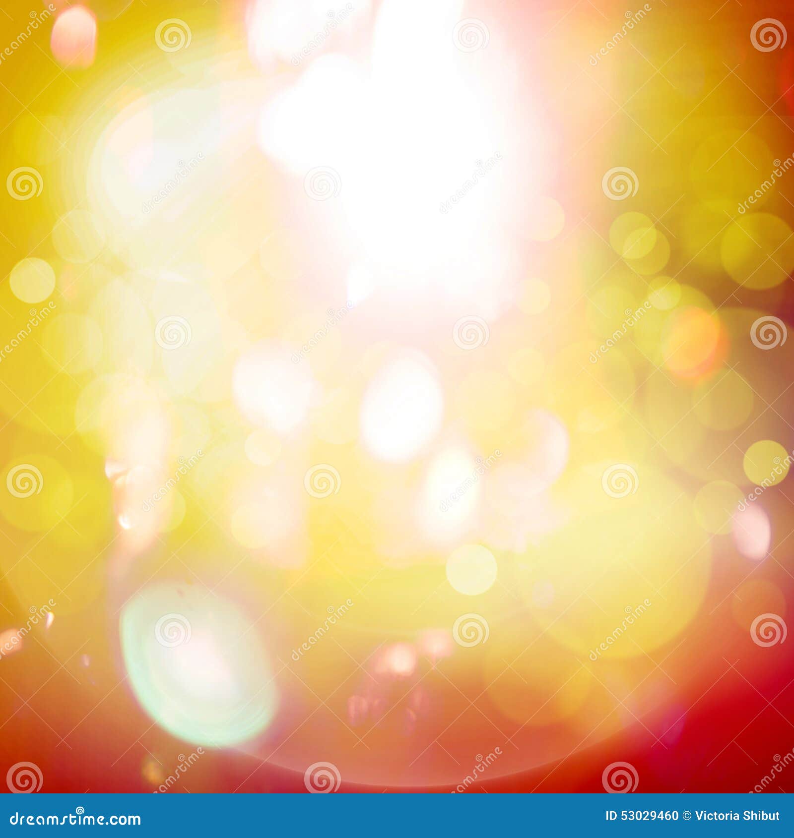 Yellow Orange Light Reflections Bokeh Background, Stock Photo - Image ...