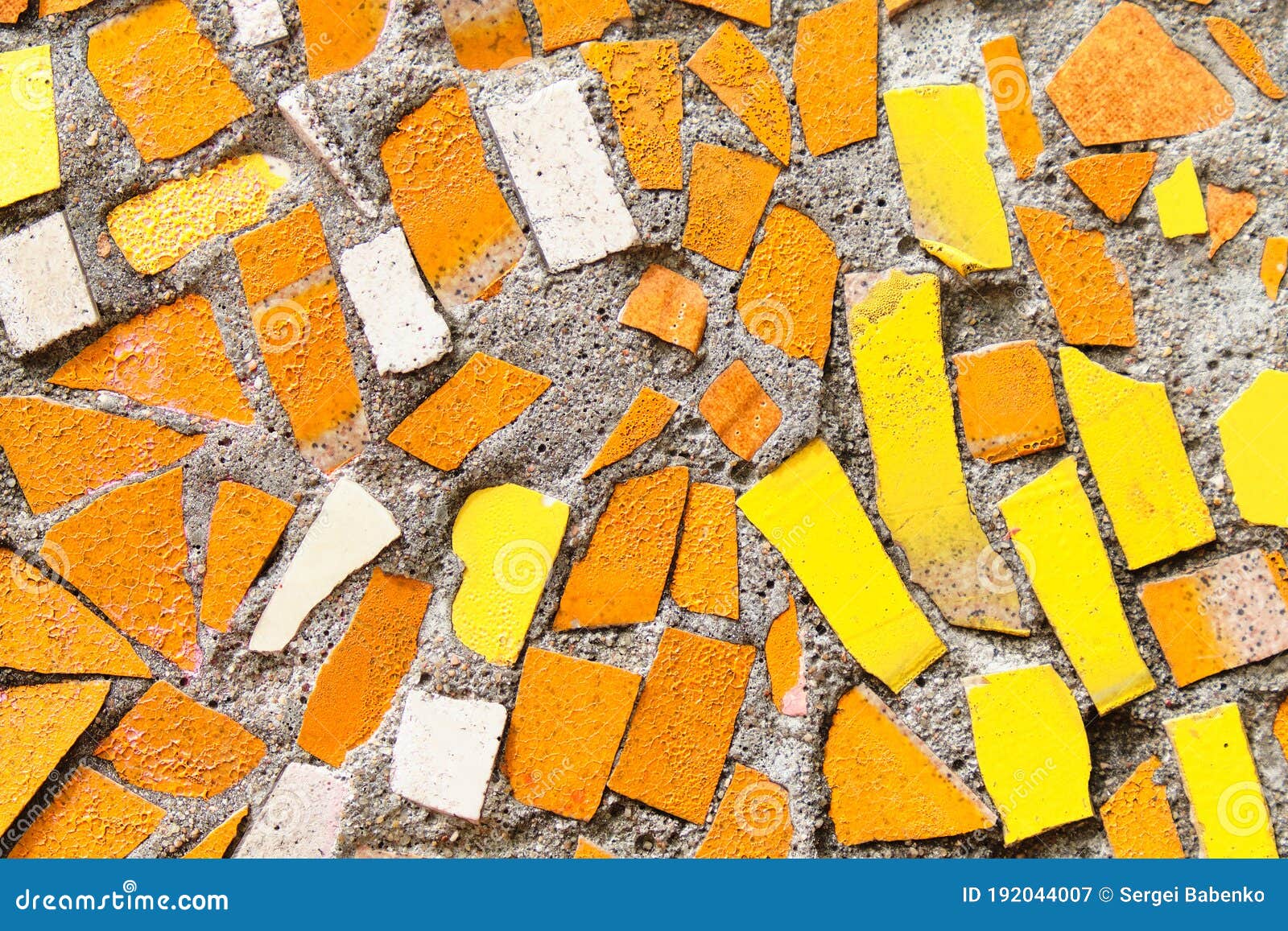 Yellow and Orange Mosaic Texture and Background Stock Image - Image of ...