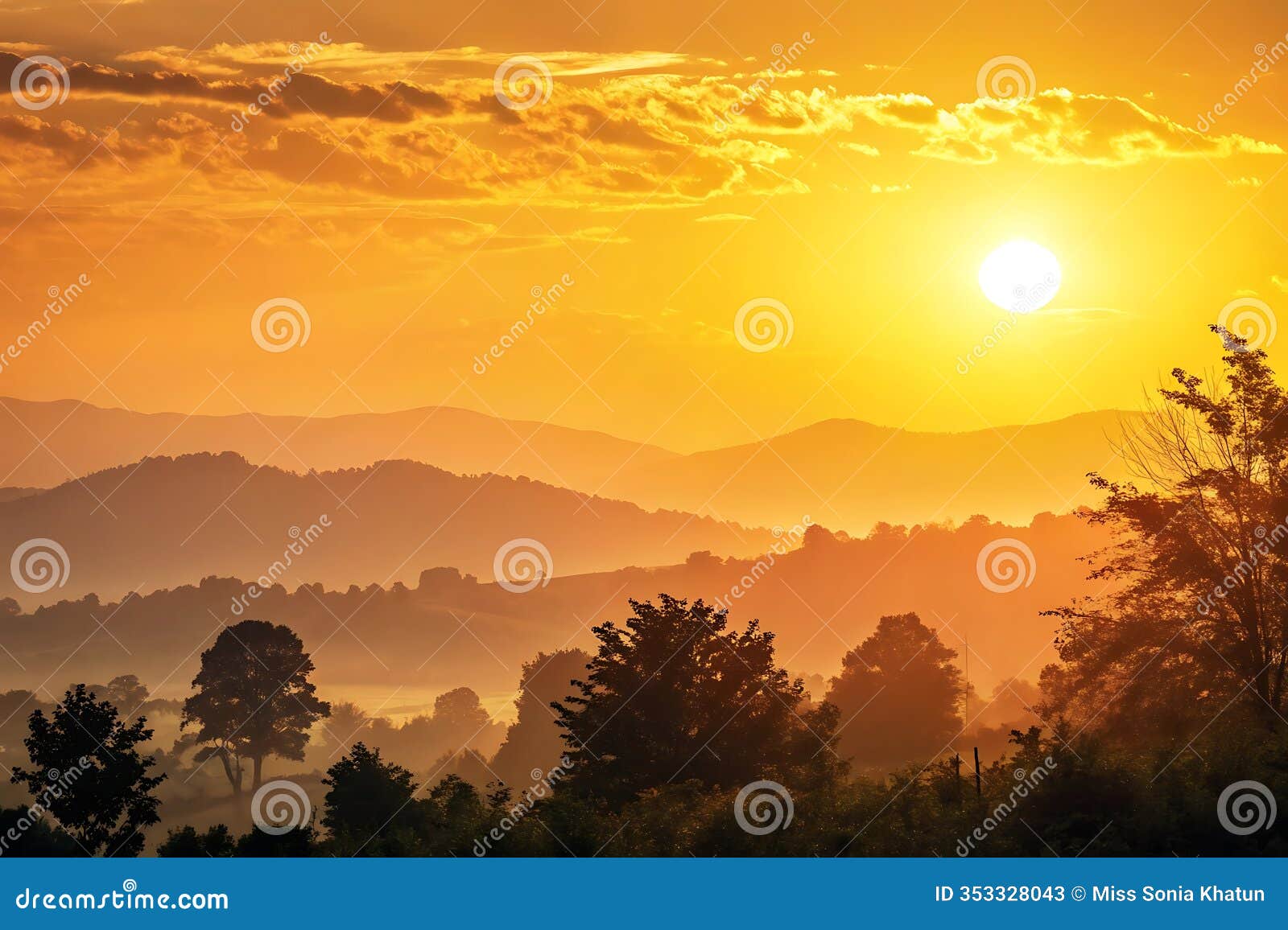 Yellow Orange Nature Radial Gradient Sun Background Stock Image - Image ...