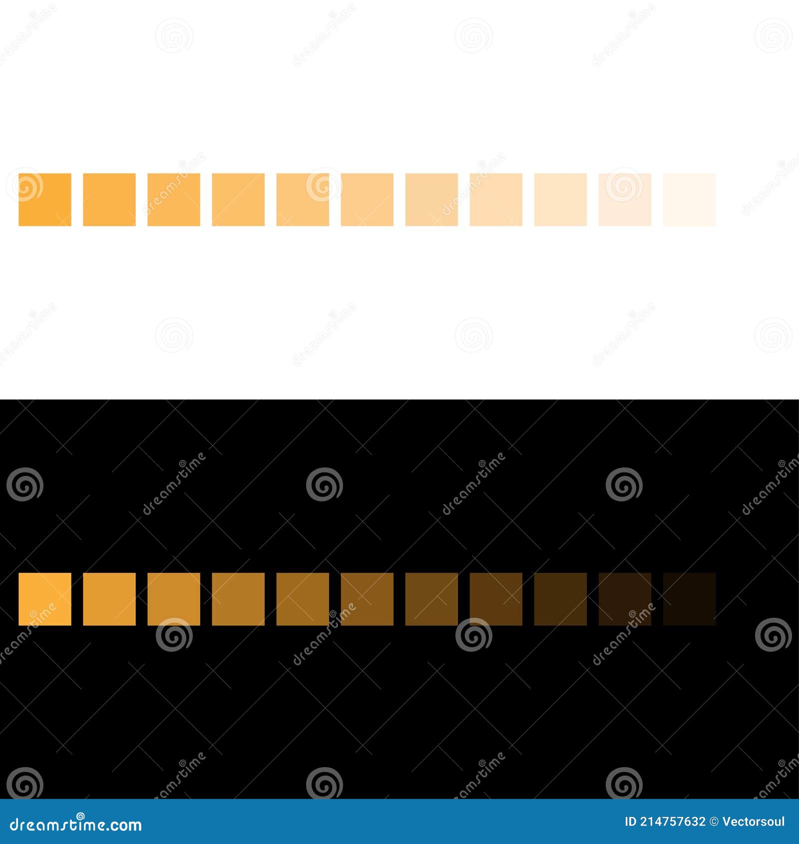 Yellow, Orange Palette Color Fading into Transparency. Yellow Color ...
