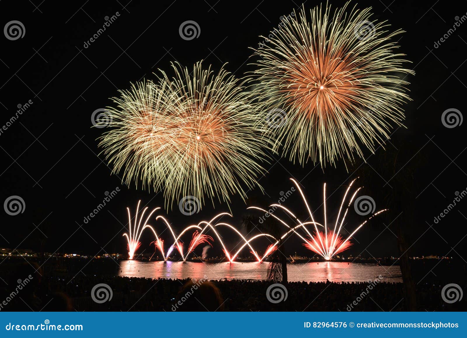 Yellow Orange And Red Fireworks During Nighttime Picture. Image: 82964576