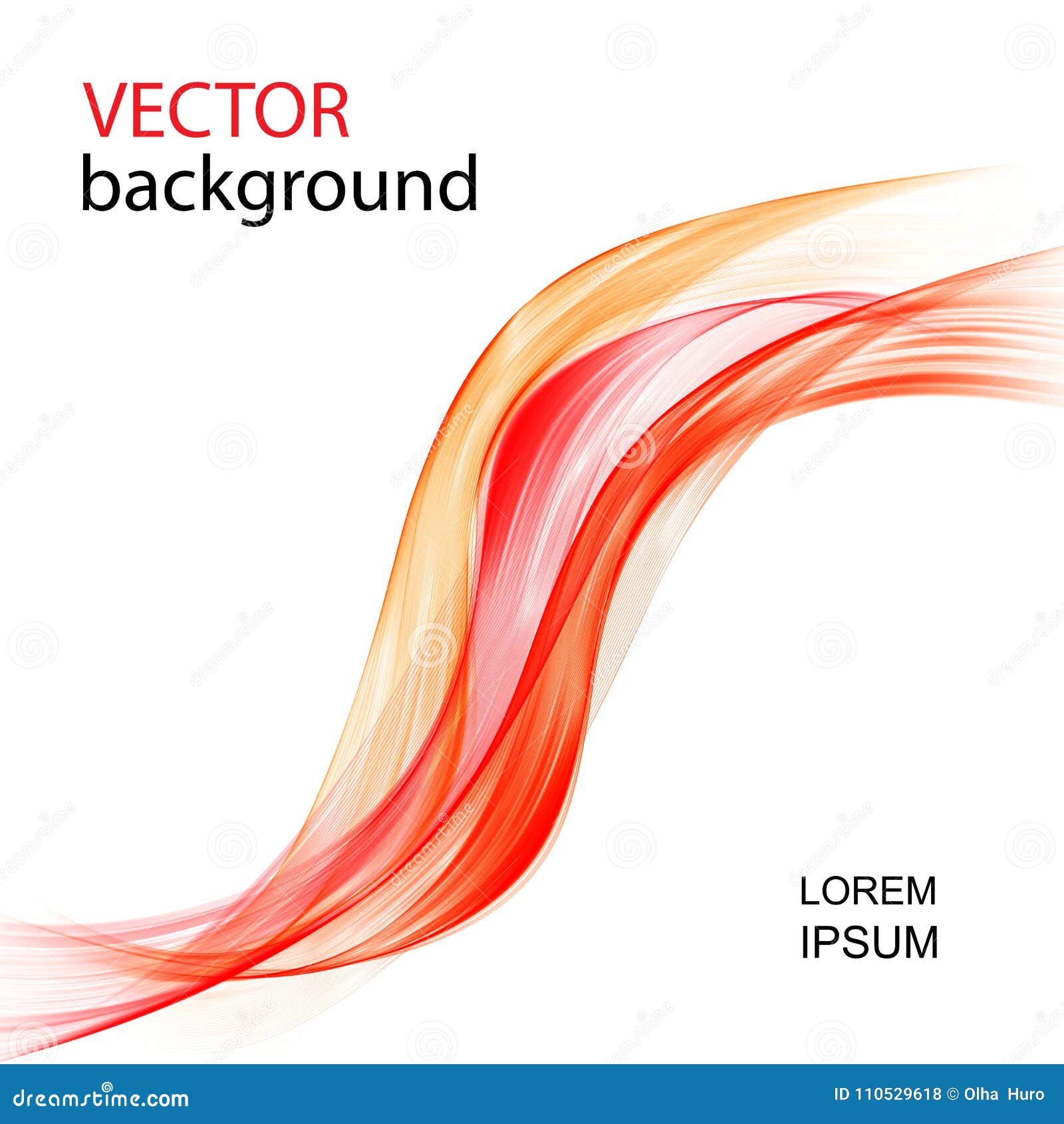 Yellow Orange and Red Line Vector Background Curve Gradient Colour ...