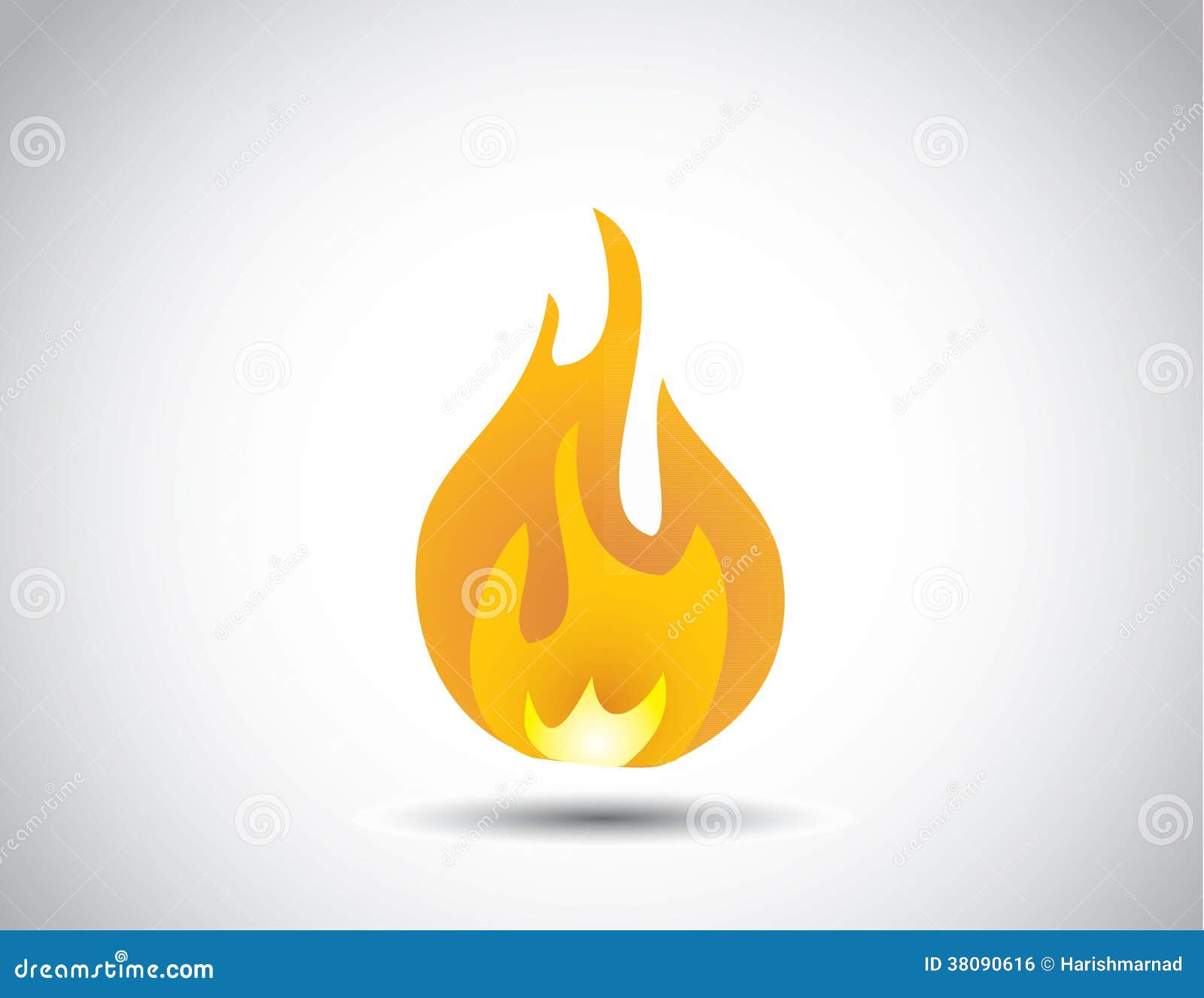 Yellow Orange Red Multi Color Fire Icon Concept Design Symbol Stock ...