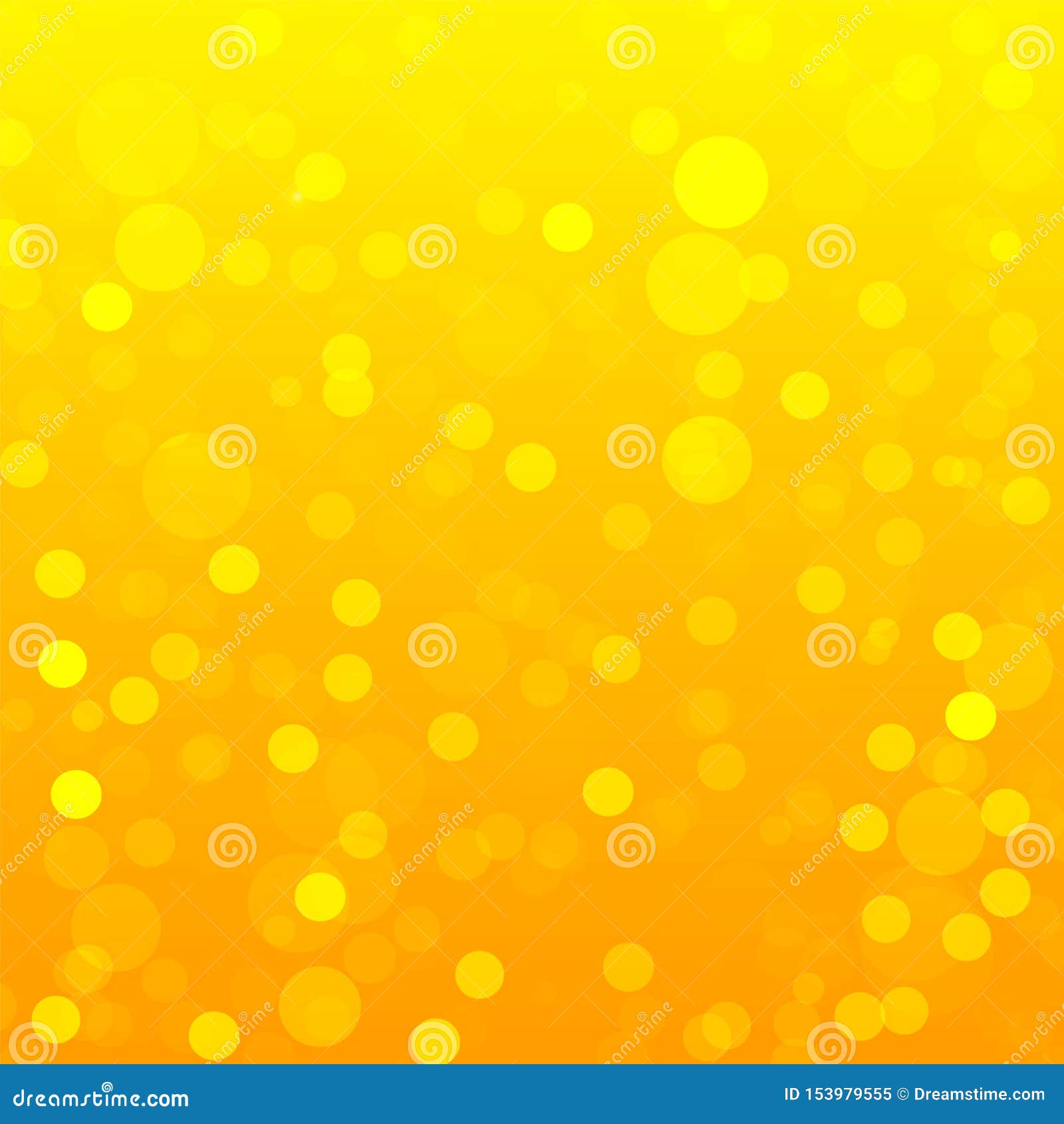 Yellow and Orange Summer Bokeh Background. Vector. Stock Vector ...