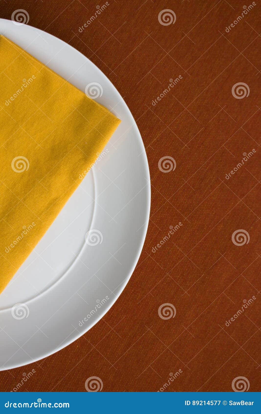 Yellow & Orange Table Setting Stock Image - Image of yellow, orange ...