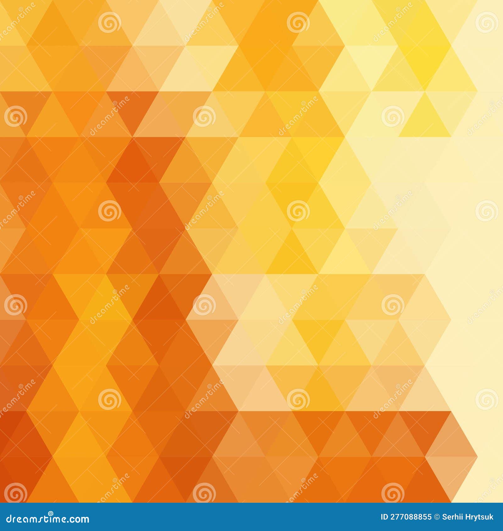 Yellow and Orange Triangles. Vector Background. Layout, Template, Cover ...