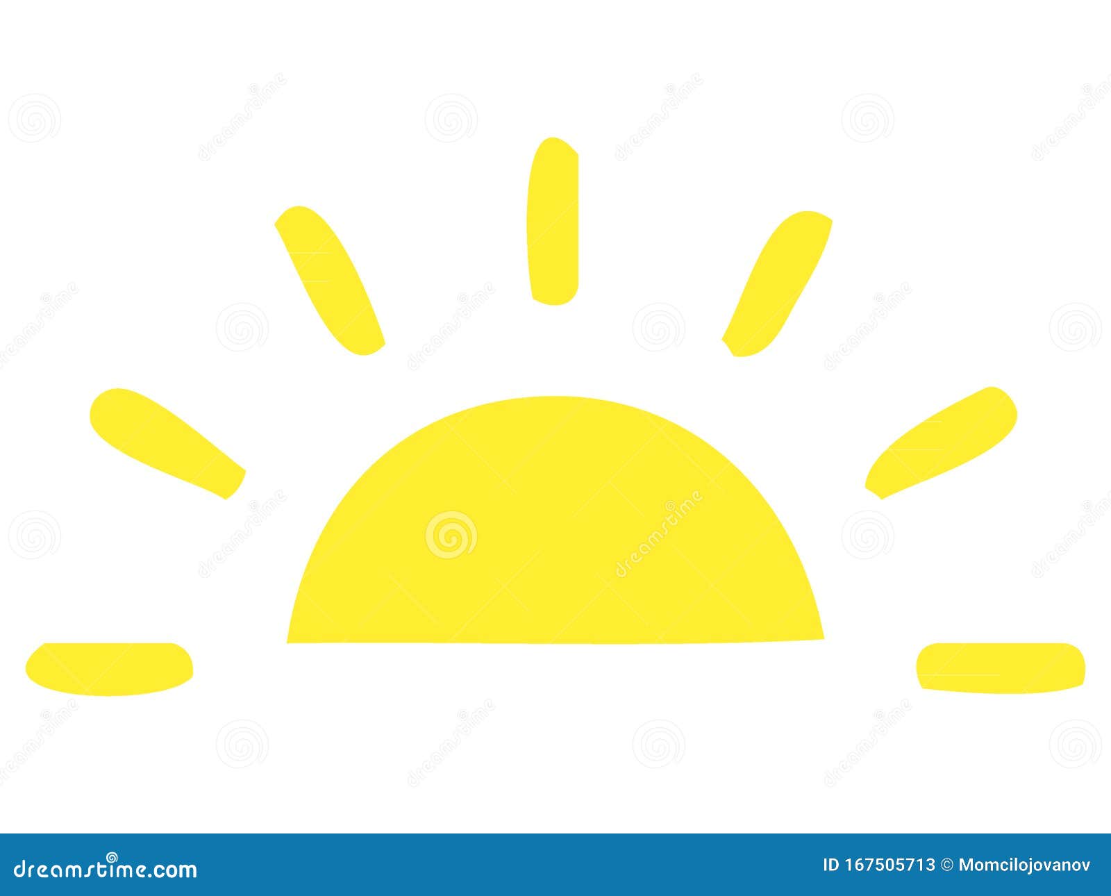 Weather App Icon of Sun stock vector. Illustration of white - 167505713