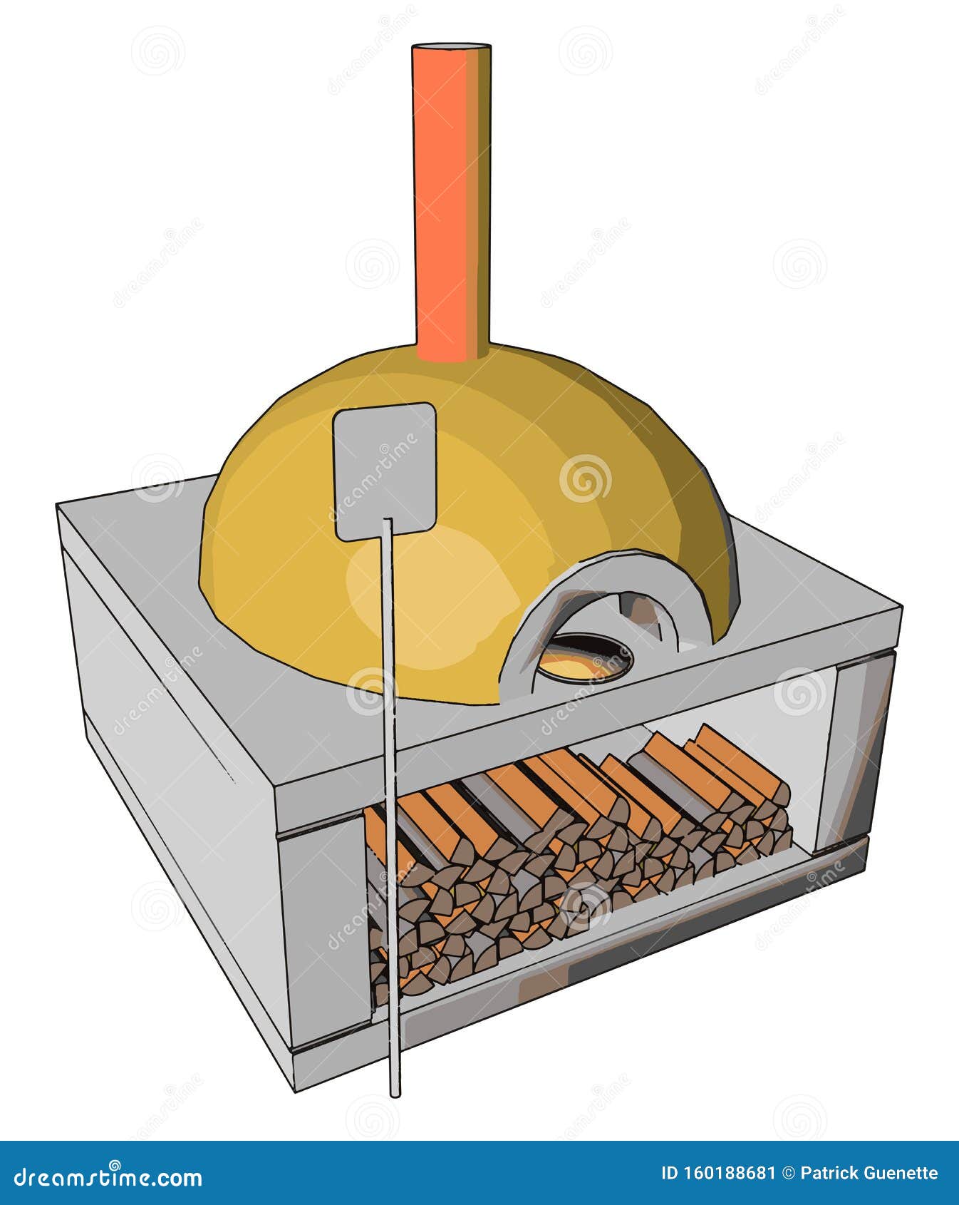 Cooker With Owen Isolated On White Royalty-Free Stock Photo ...