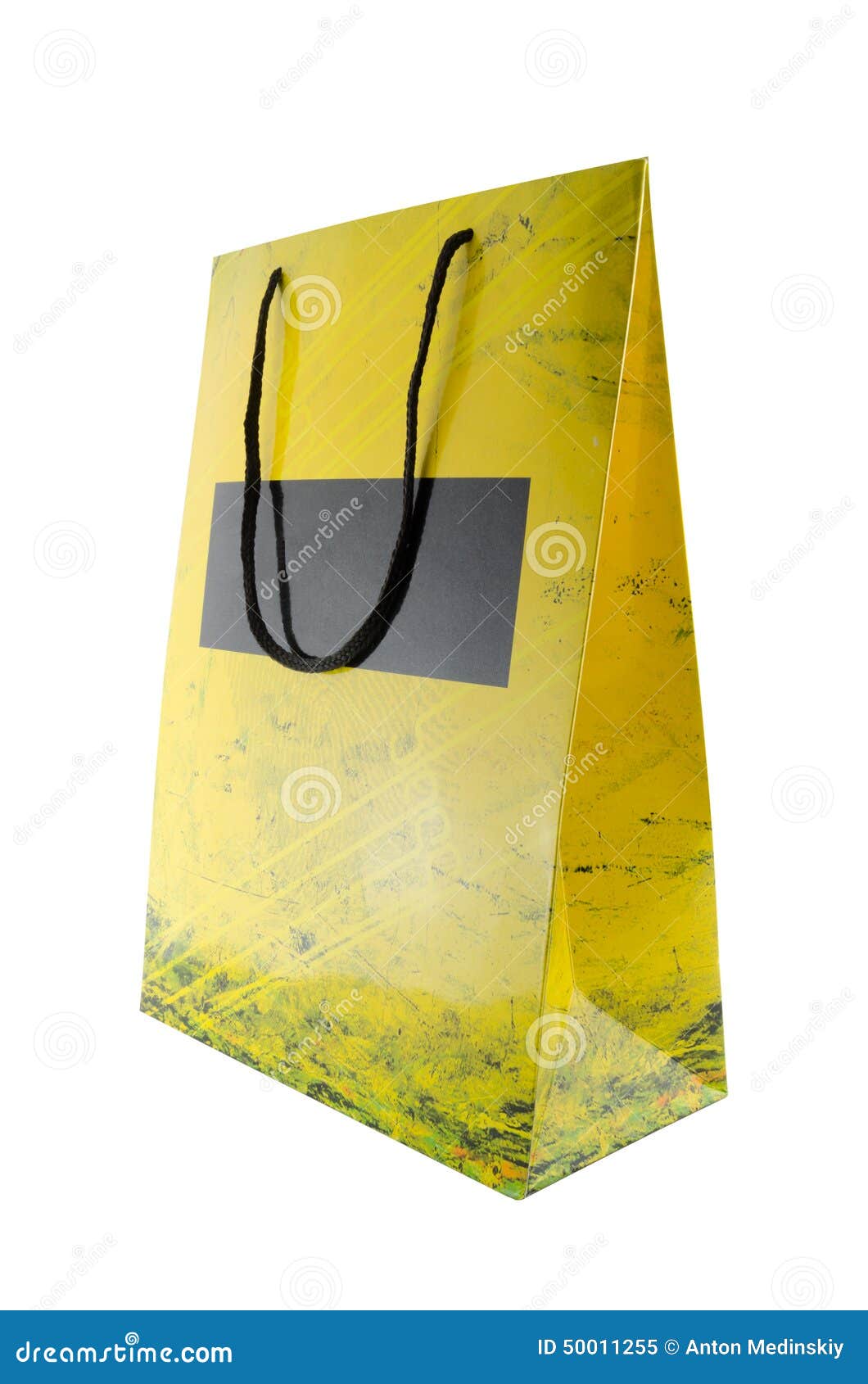 Yellow Packet Isolated on White Stock Image - Image of fashion, golden ...