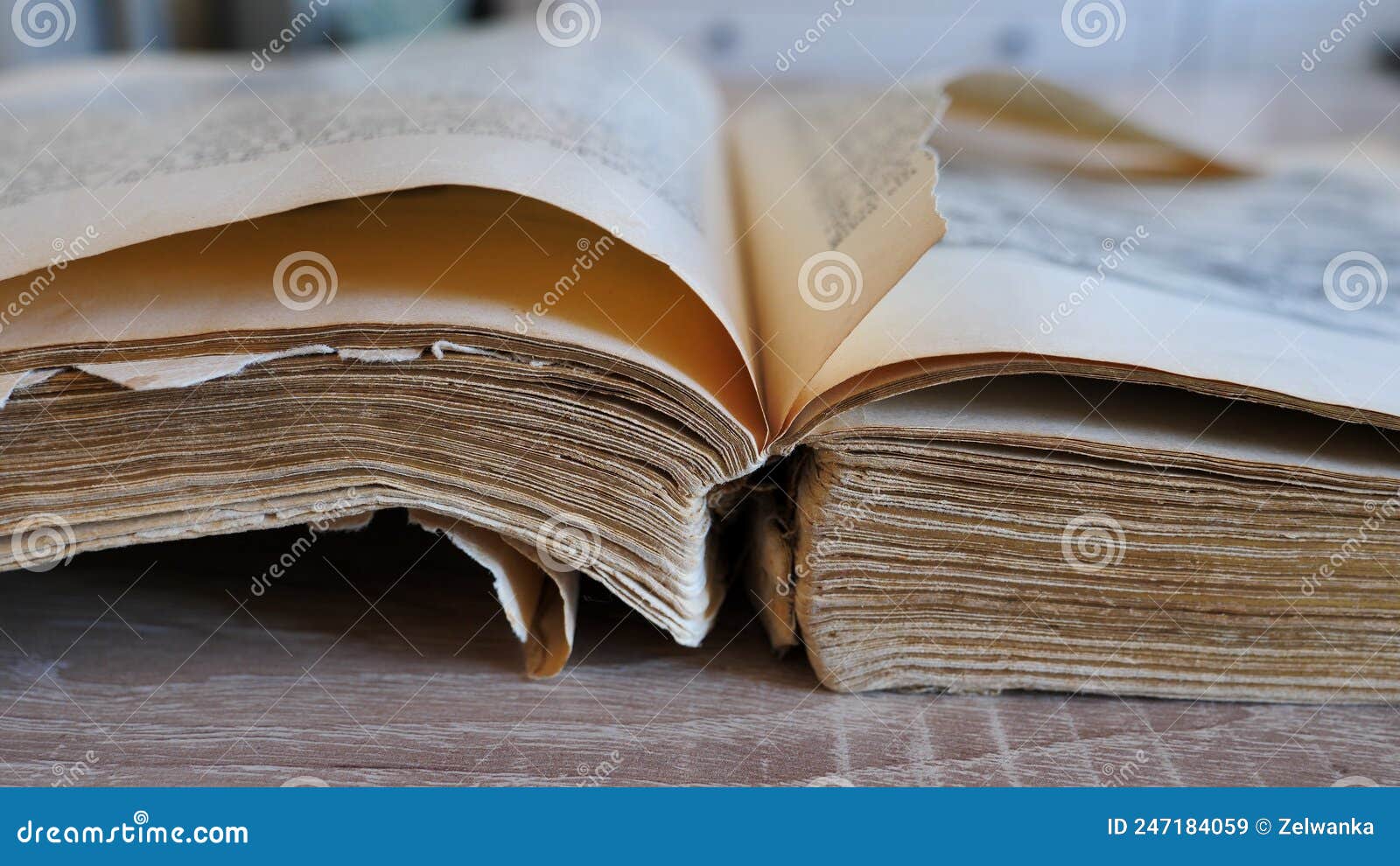 Yellow Pages of an Old Sepia Book Stock Image - Image of library, retro ...