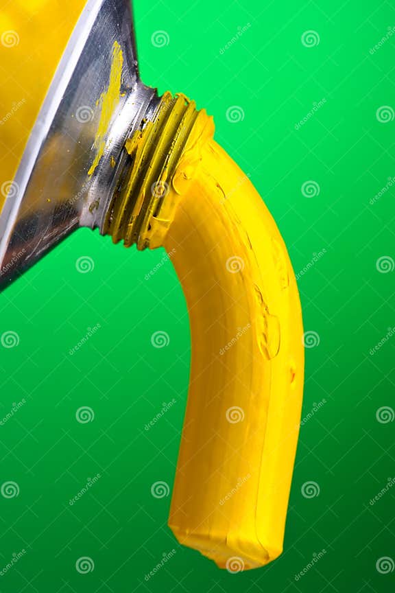 Yellow Paint stock image. Image of primary, splodge, dripping - 1561227