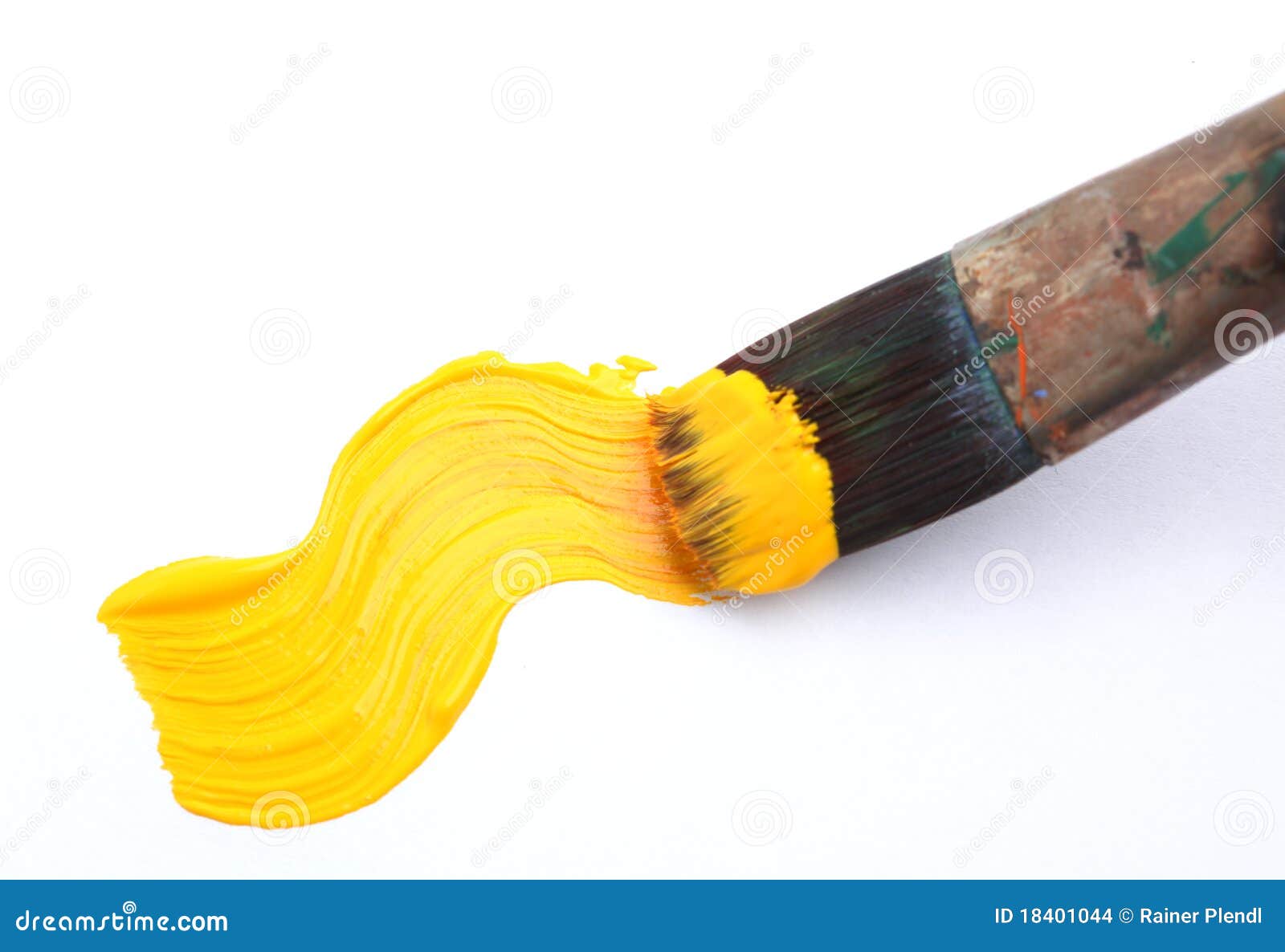 Yellow paint stock photo. Image of creativity, colorful - 18401044