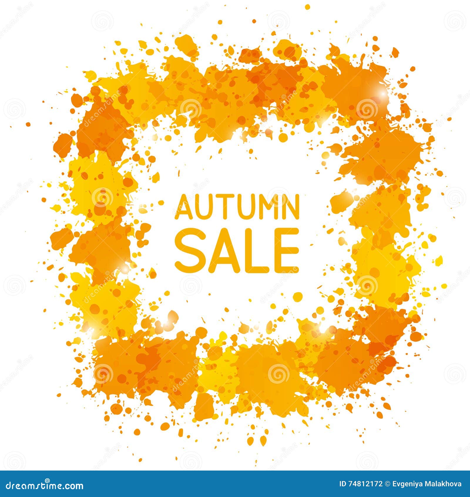 Yellow paint frame stock vector. Illustration of artistic - 74812172