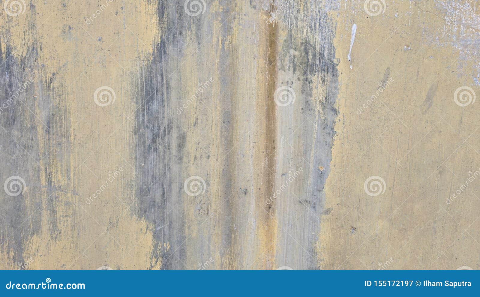 Yellow Paint Scratch Old Concrete Wall Texture Stock Image - Image of ...