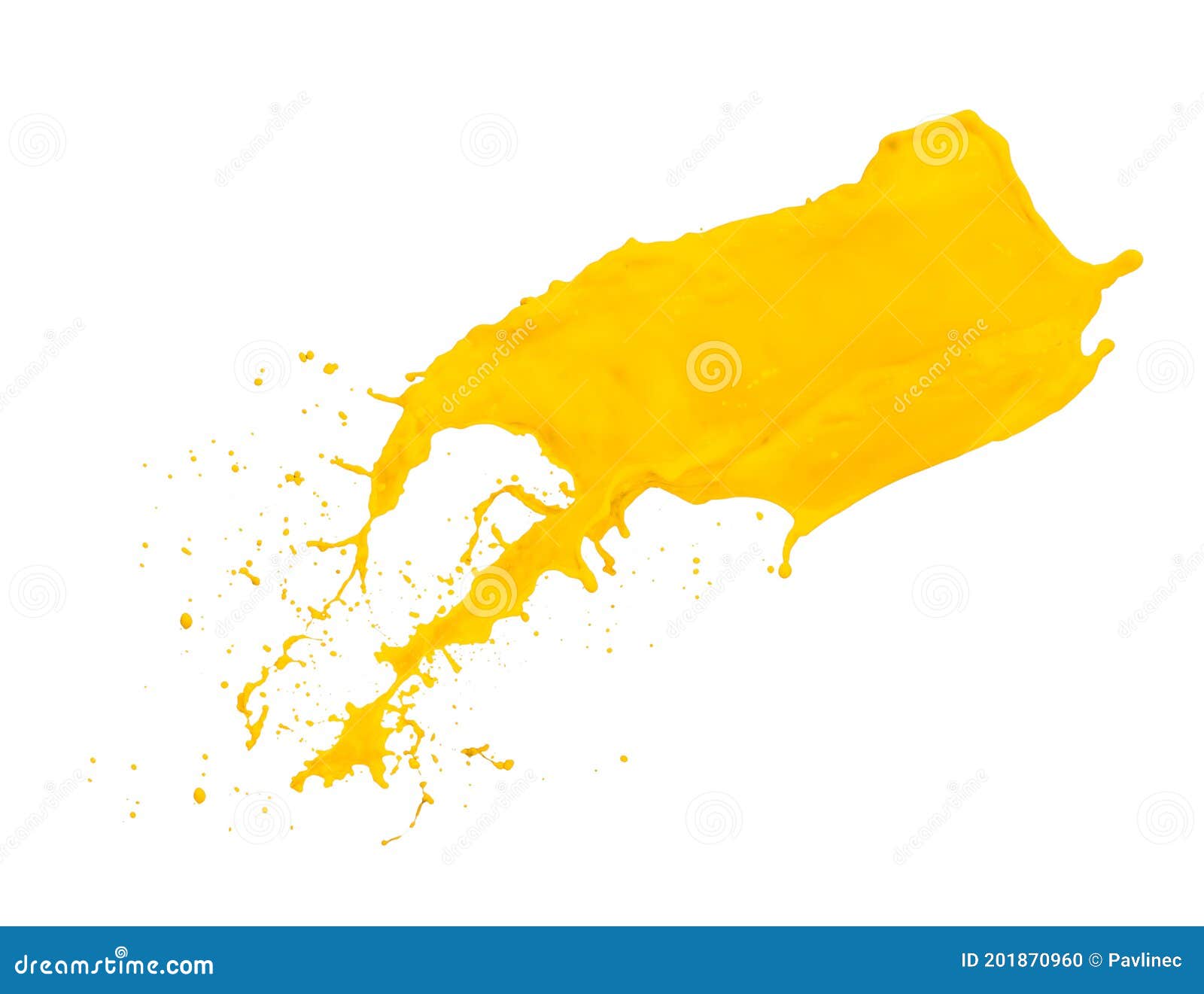Yellow paint splash stock photo. Image of wave, pigment - 201870960