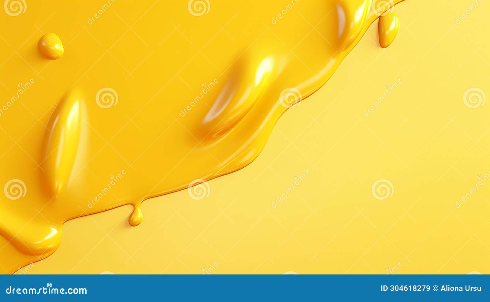 Yellow Paint Splashing on a Background of the Same Color Stock ...
