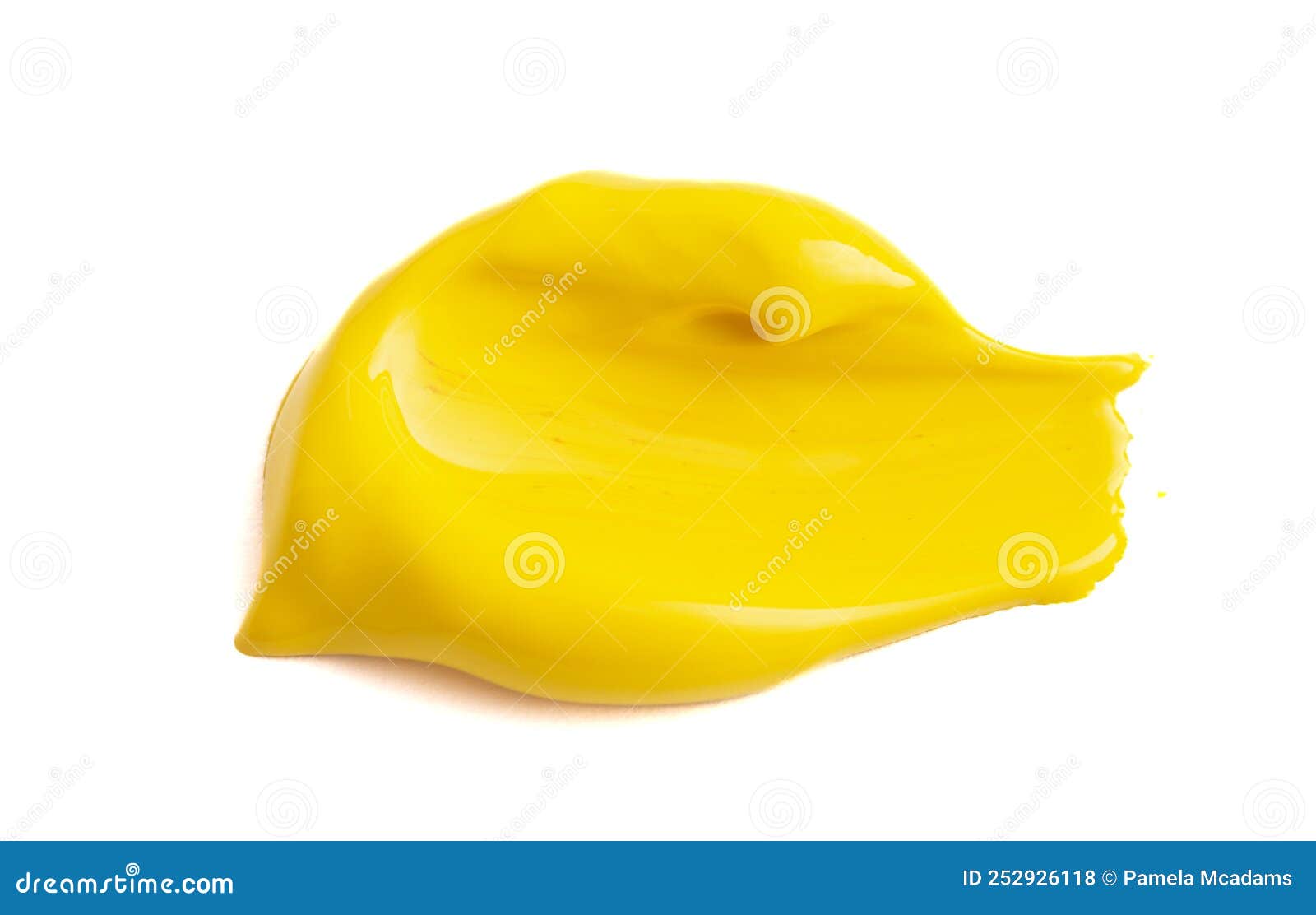 Yellow Paint Swatch on a White Background Stock Photo - Image of swatch ...
